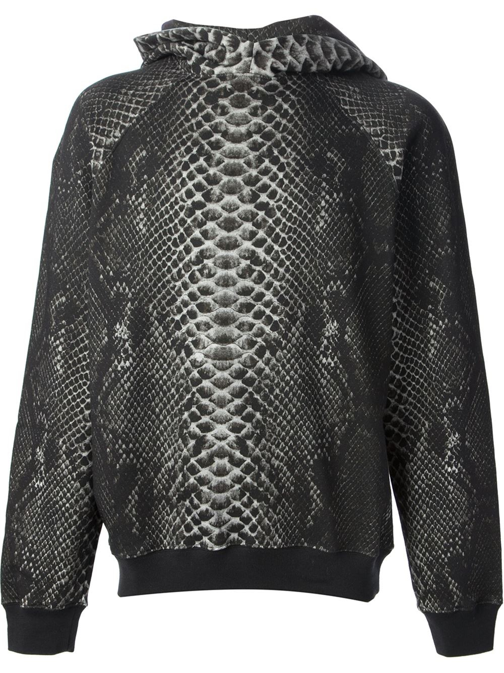 Lyst - Christopher kane Python Skin Hoodie in Gray for Men