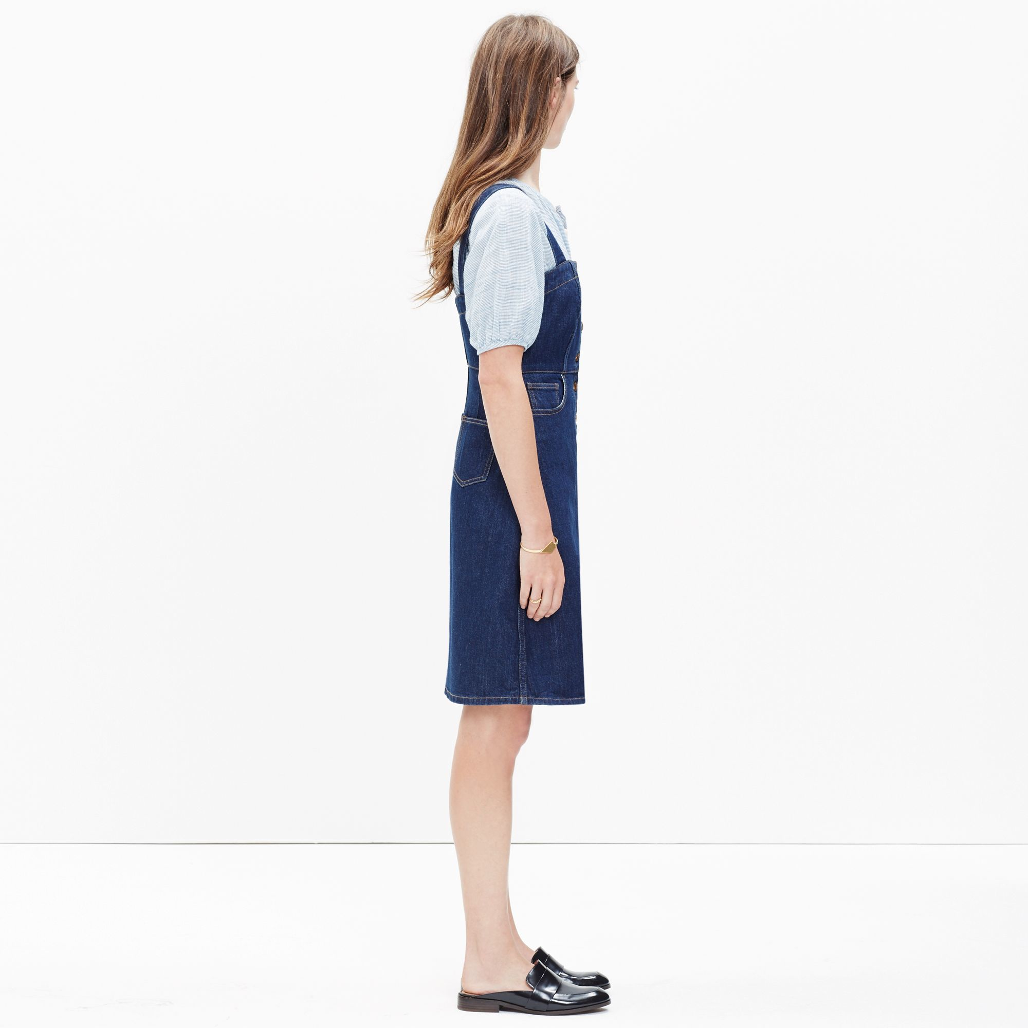Madewell Denim Overall Dress In Matilda Wash in Blue - Lyst