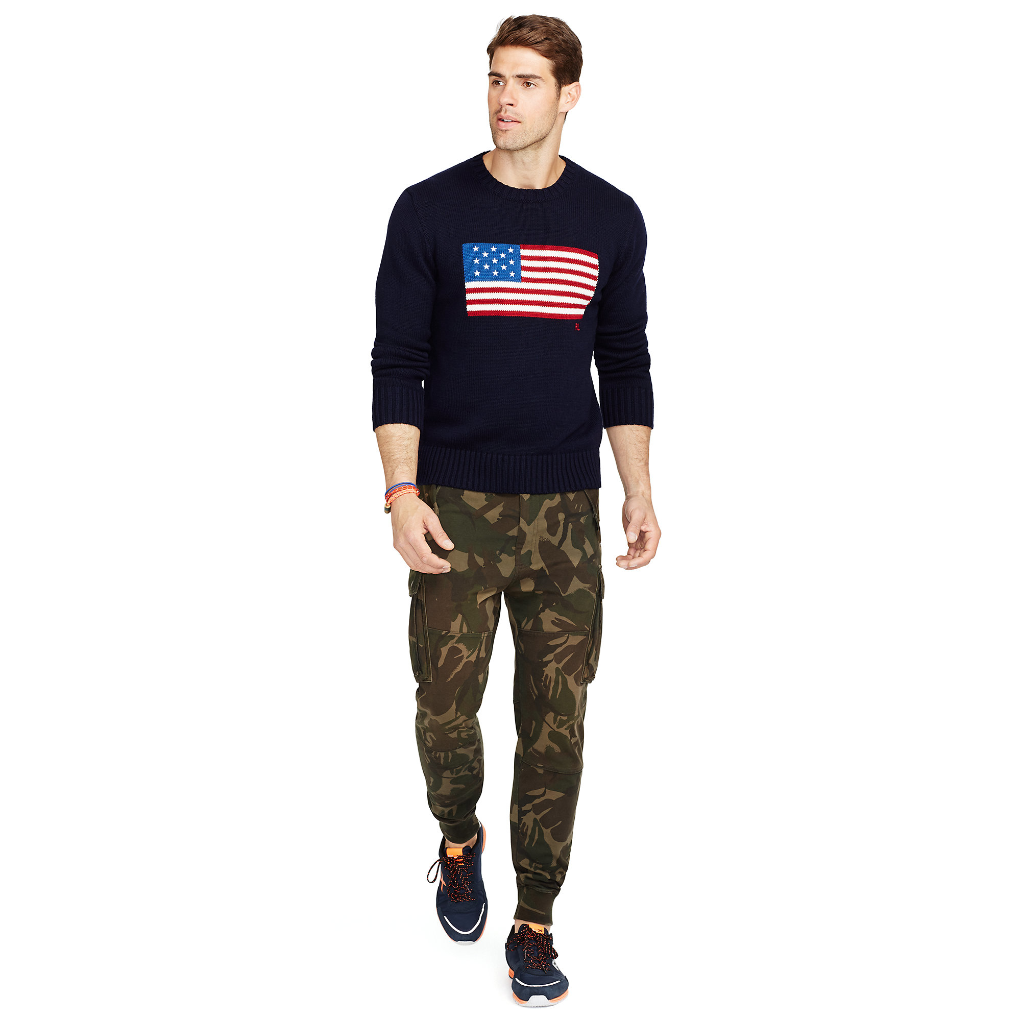 Polo Ralph Lauren Flag Cotton Crewneck Sweater in Blue for Men - Lyst Polo Ralph Lauren Flag Cotton Crewneck Sweater in Blue for Men - Lyst