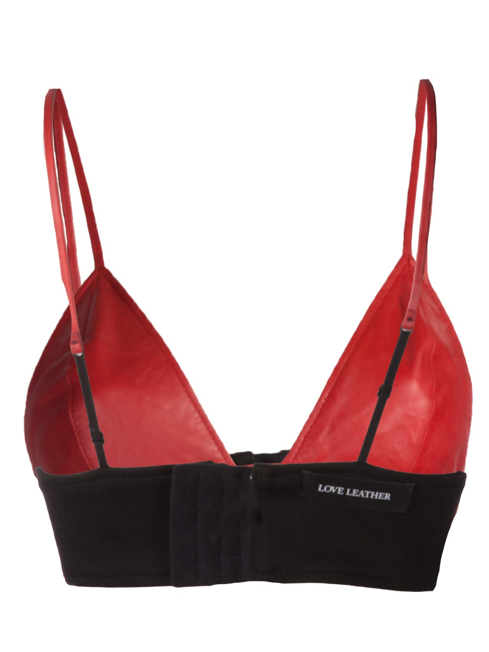 Love Leather Bralette Top in Red - Lyst