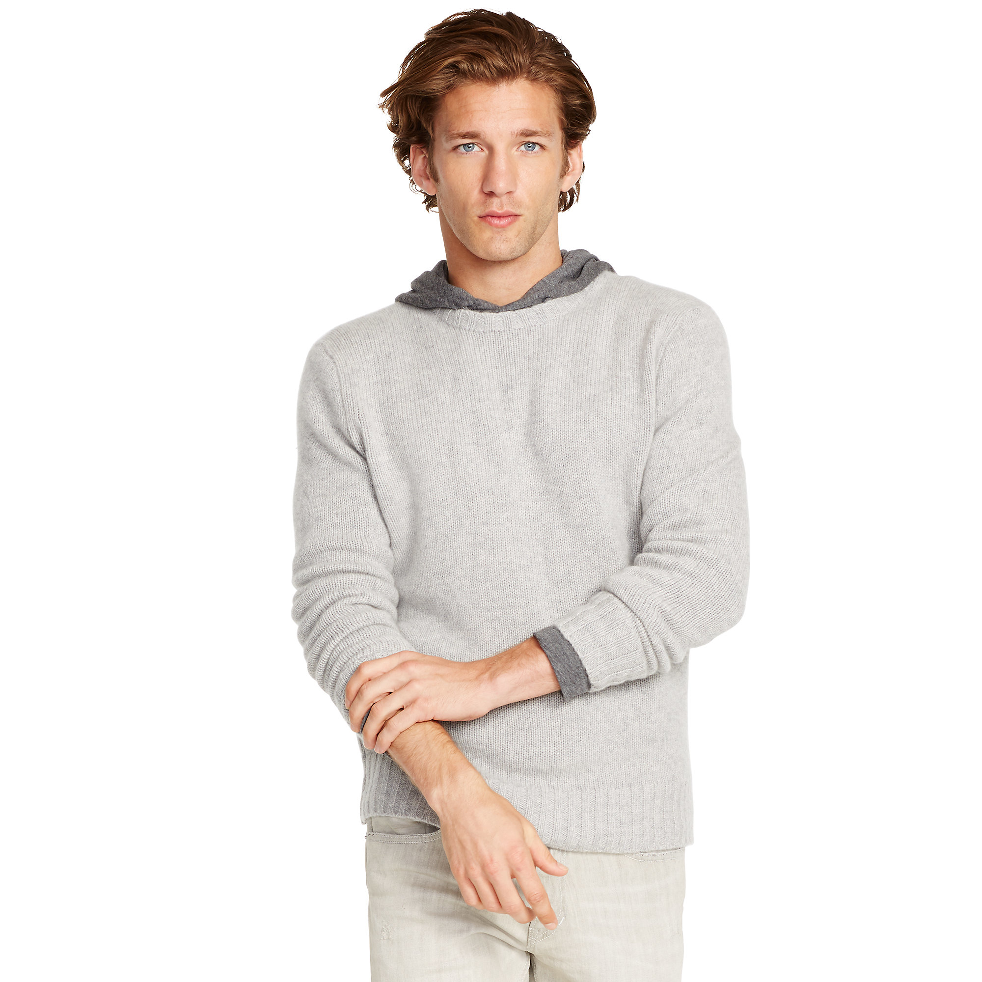 Lyst - Polo Ralph Lauren Cashmere Crewneck Sweater in Gray Lyst - Polo Ralph Lauren Cashmere Crewneck Sweater in Gray