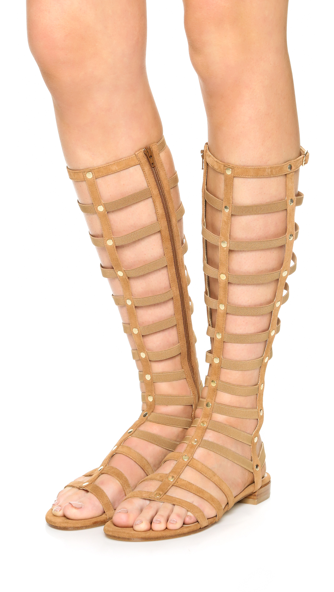 Stuart Weitzman Gladiator Sandals In Toffee Brown Lyst