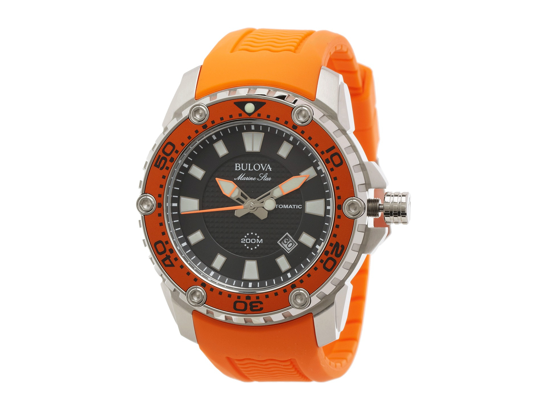 Bulova Mens Marine Star - 98b207 in Orange for Men - Lyst