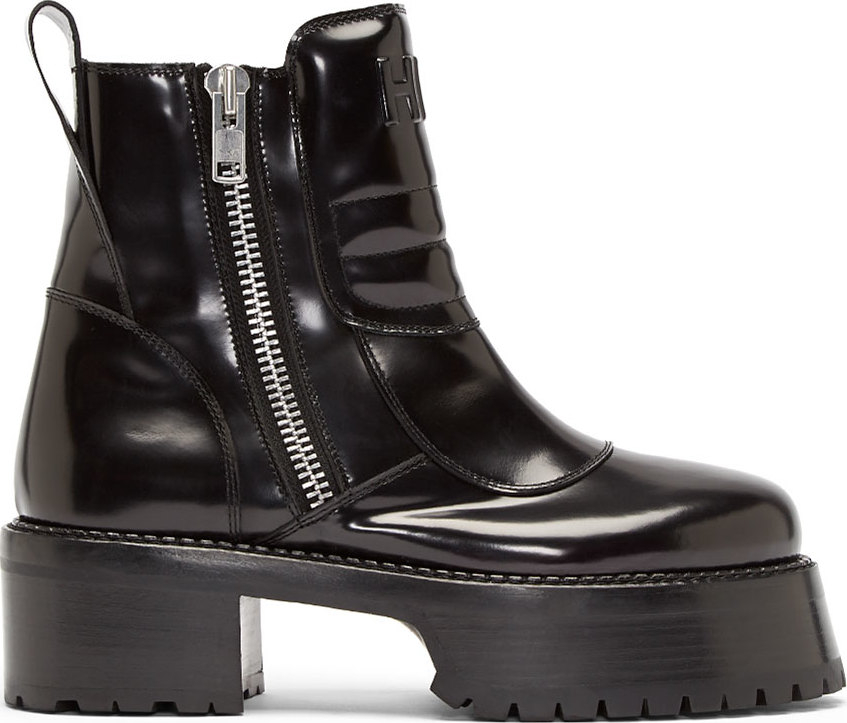 Hood By Air Black Leather Forfex Edition Centaur Boots - Lyst