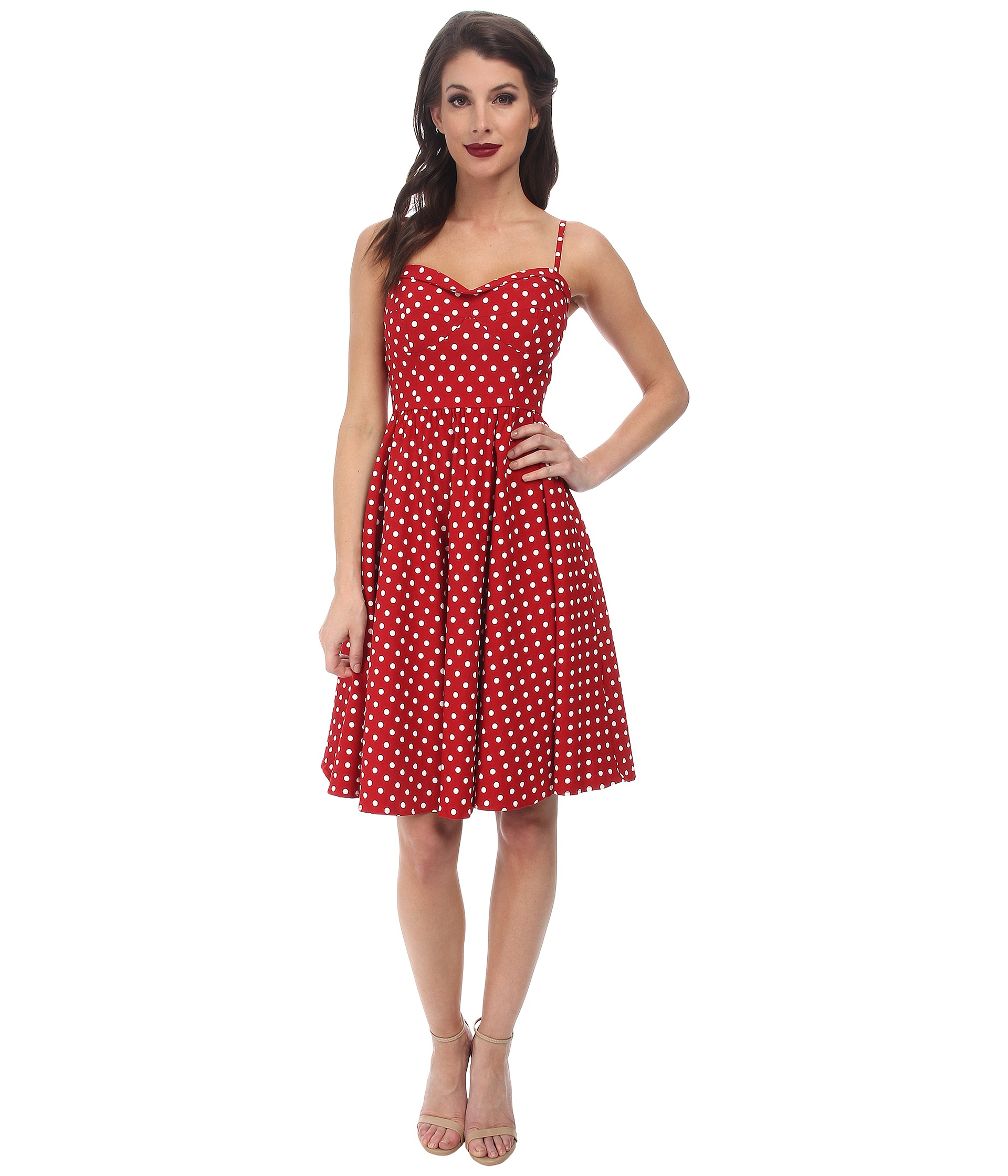 Lyst - Stop Staring! Swing Dress in Red