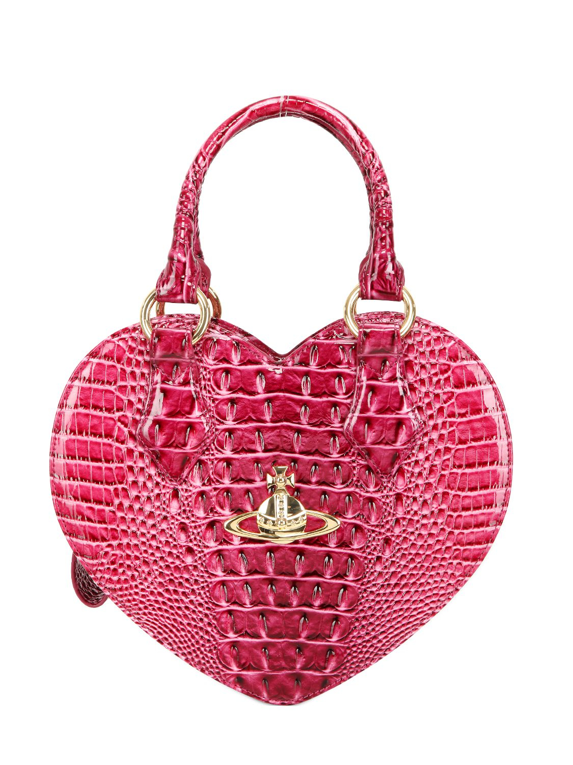 Vivienne Westwood Chancery Heart Printed Faux Leather Bag in Red (Pink) - Lyst