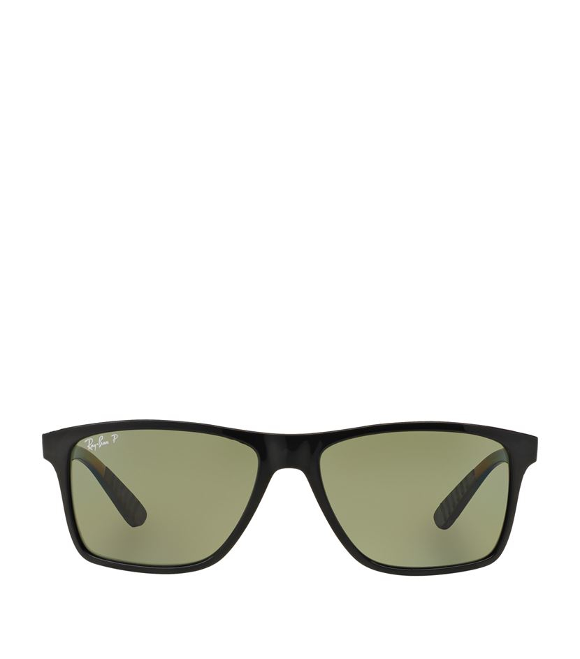 Ray-ban Rectangle Sunglasses in Black | Lyst