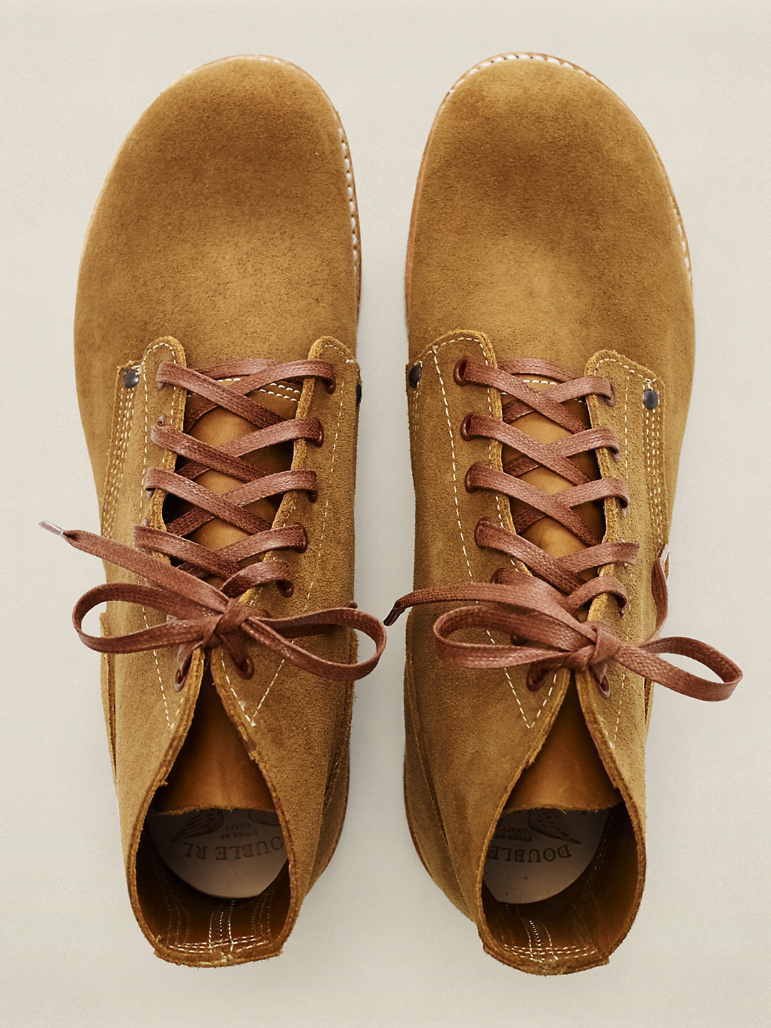 RRL Suede Boondocker Boot in Brown for Men - Lyst