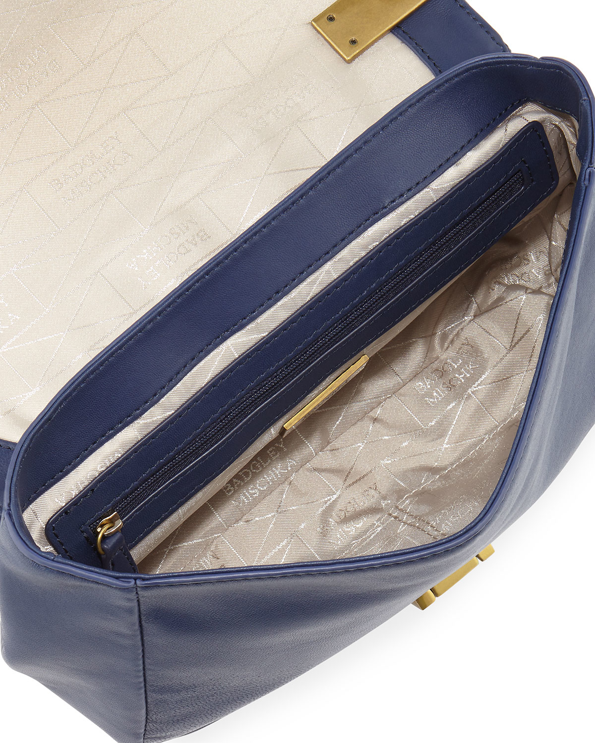 Badgley Mischka Blue Purse | semashow.com