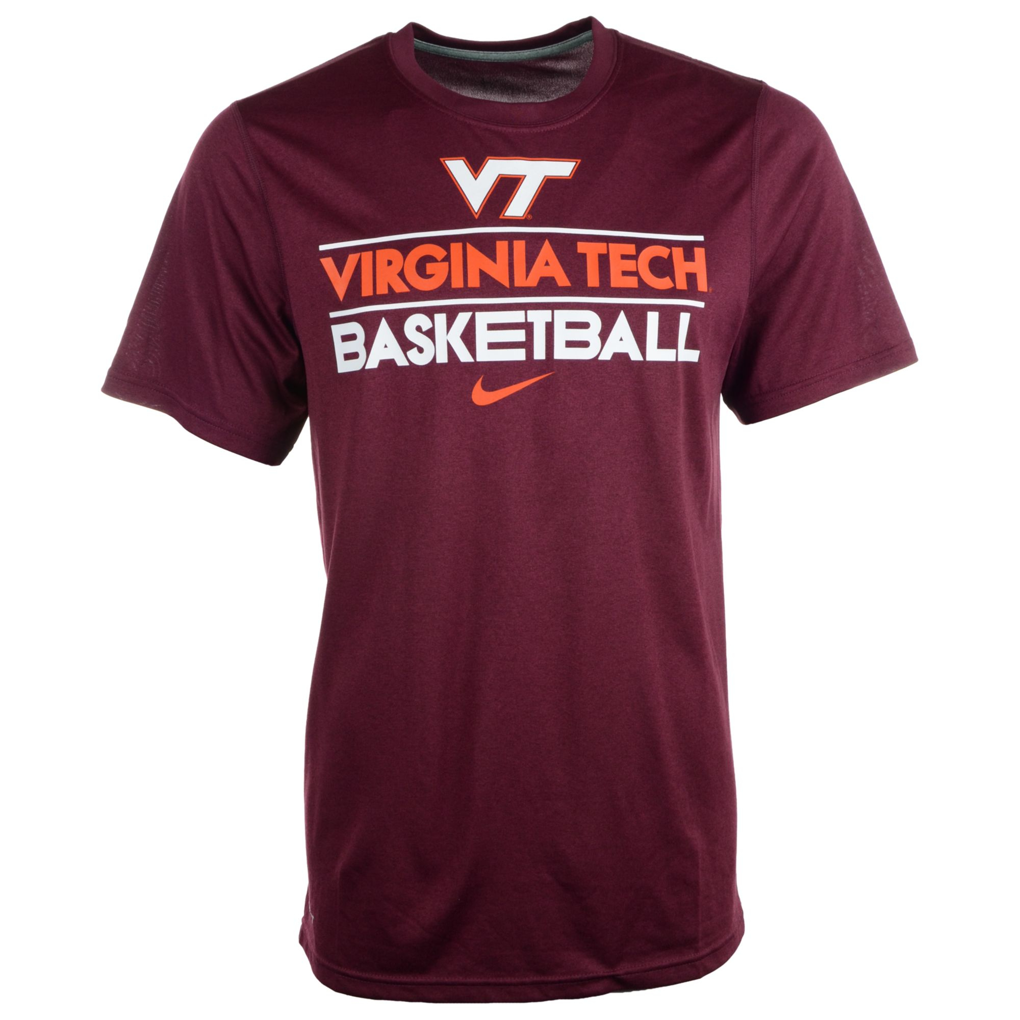 Nike Men'S Virginia Tech Hokies Team Issue Basketball Practice Dri-Fit ...
