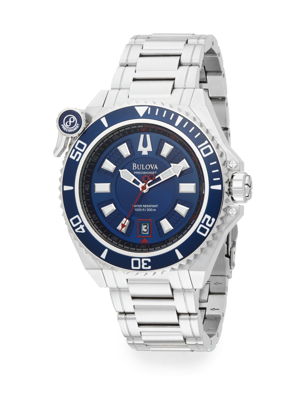 Lyst - Bulova Precisionist Stainless Steel Bracelet Watch in Blue Lyst - Bulova Precisionist Stainless Steel Bracelet Watch in Blue