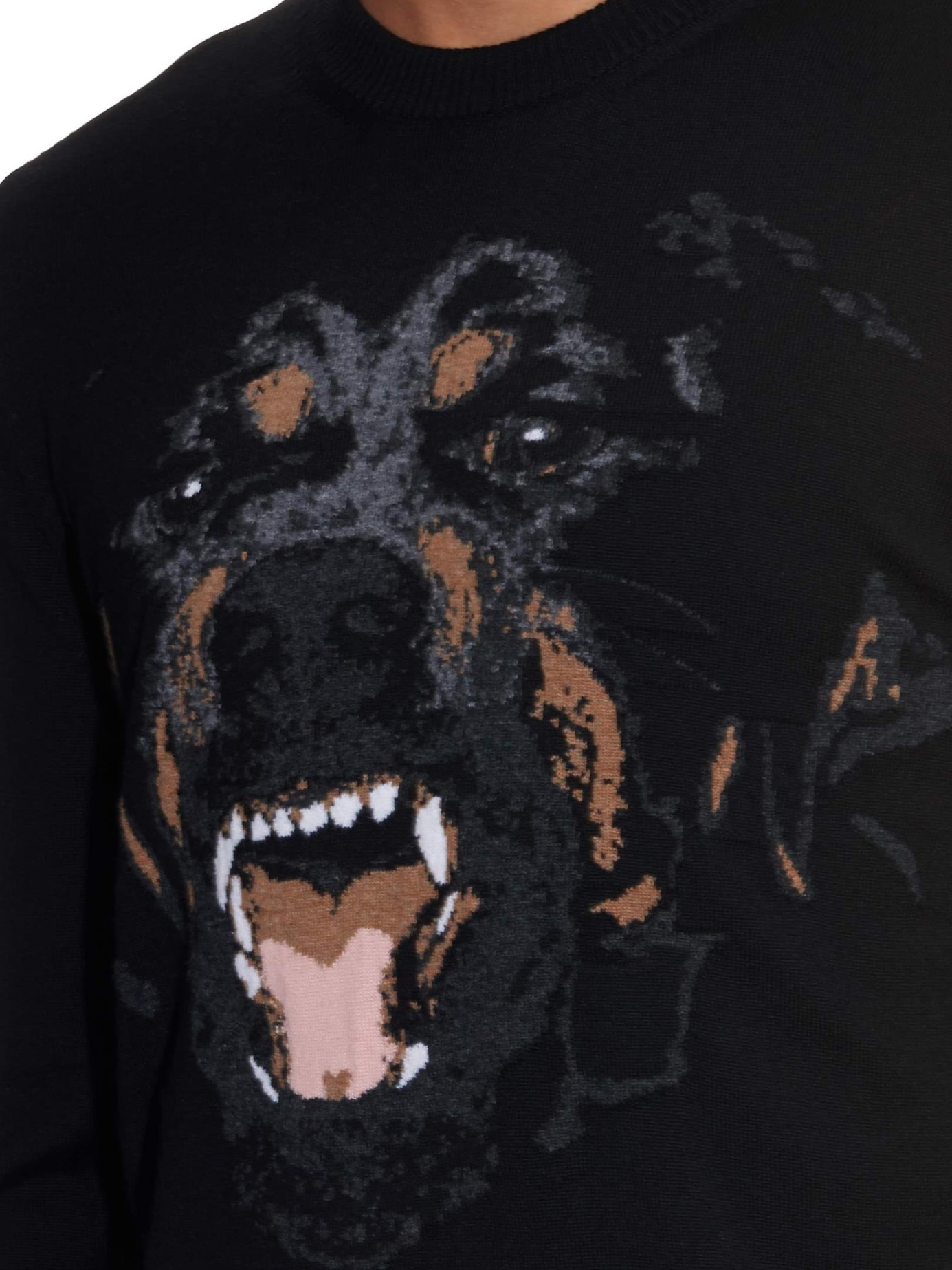 Lyst - Givenchy Rottweiler Crew-neck Sweater in Black for Men