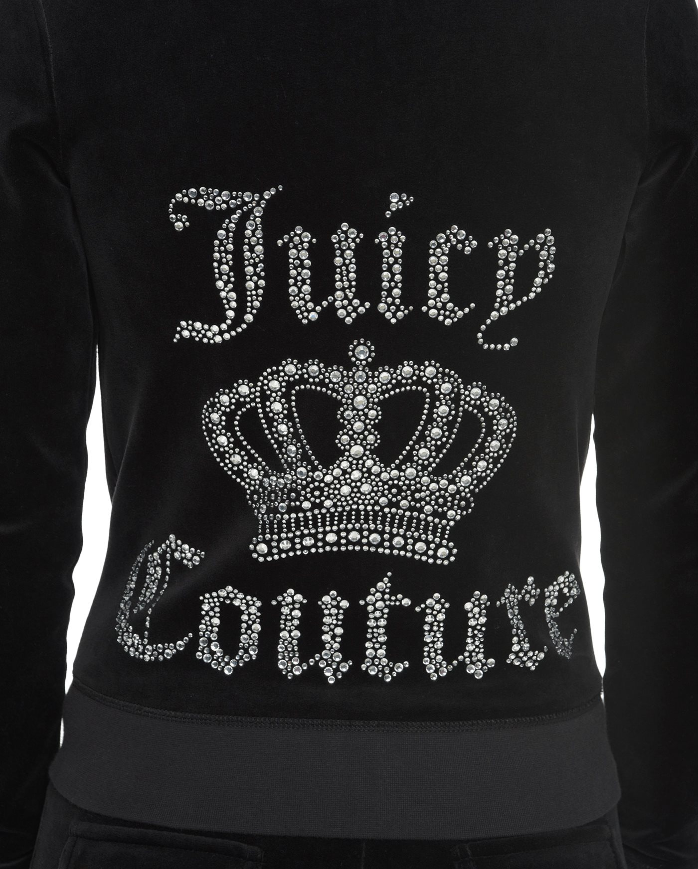 Juicy couture Logo Juicy Crown Velour Original Jacket in Black | Lyst