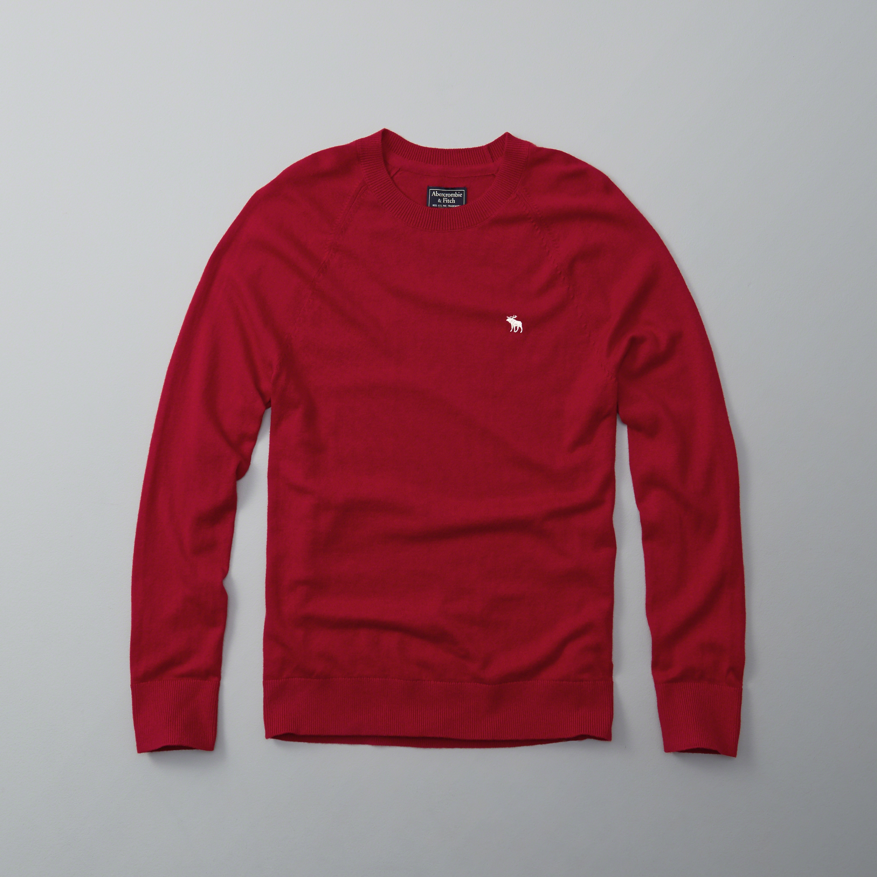 Lyst - Abercrombie & Fitch Wool-blend Icon Crew Sweater in Red for Men Lyst - Abercrombie & Fitch Wool-blend Icon Crew Sweater in Red for Men