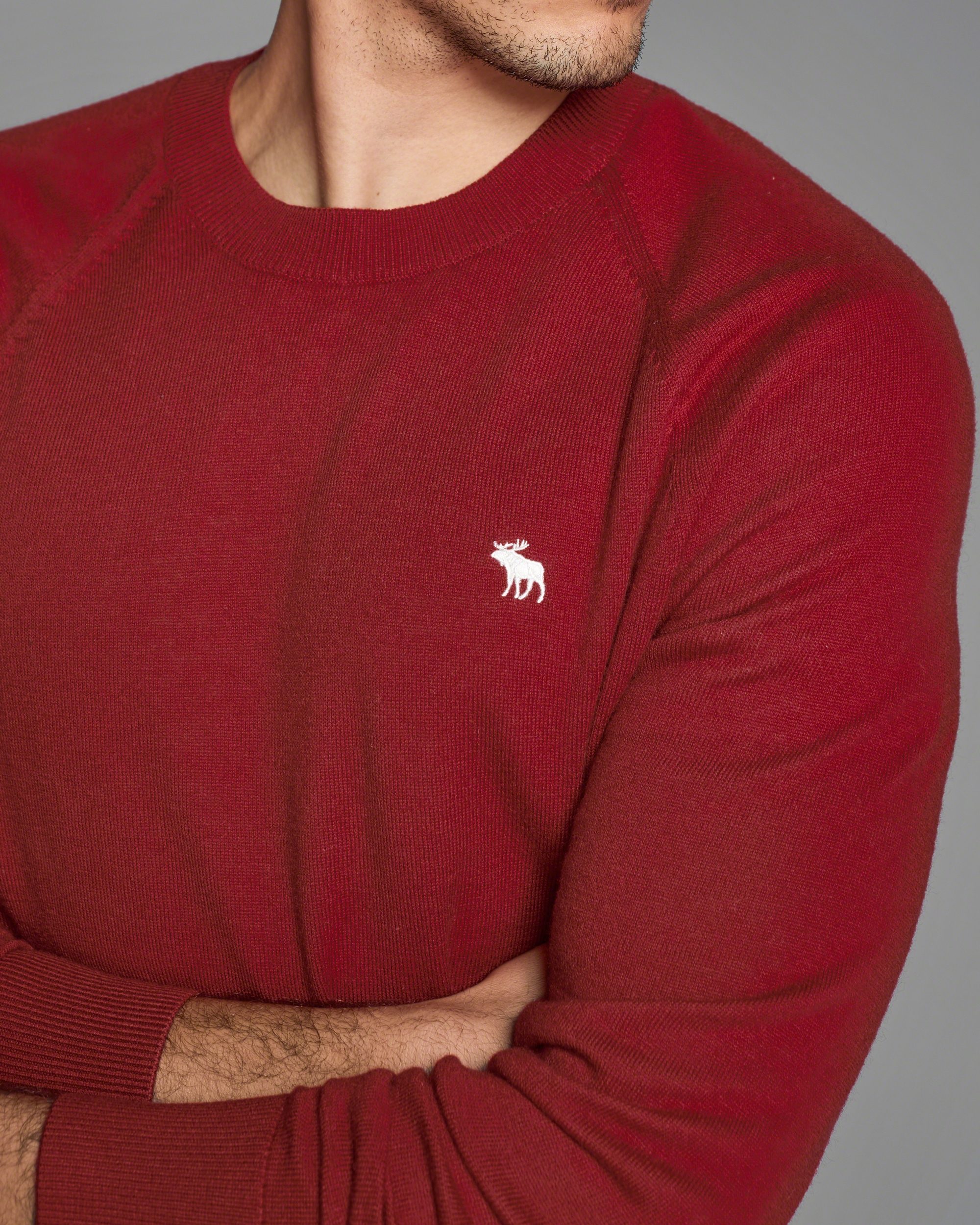 Lyst - Abercrombie & Fitch Wool-blend Icon Crew Sweater in Red for Men Lyst - Abercrombie & Fitch Wool-blend Icon Crew Sweater in Red for Men