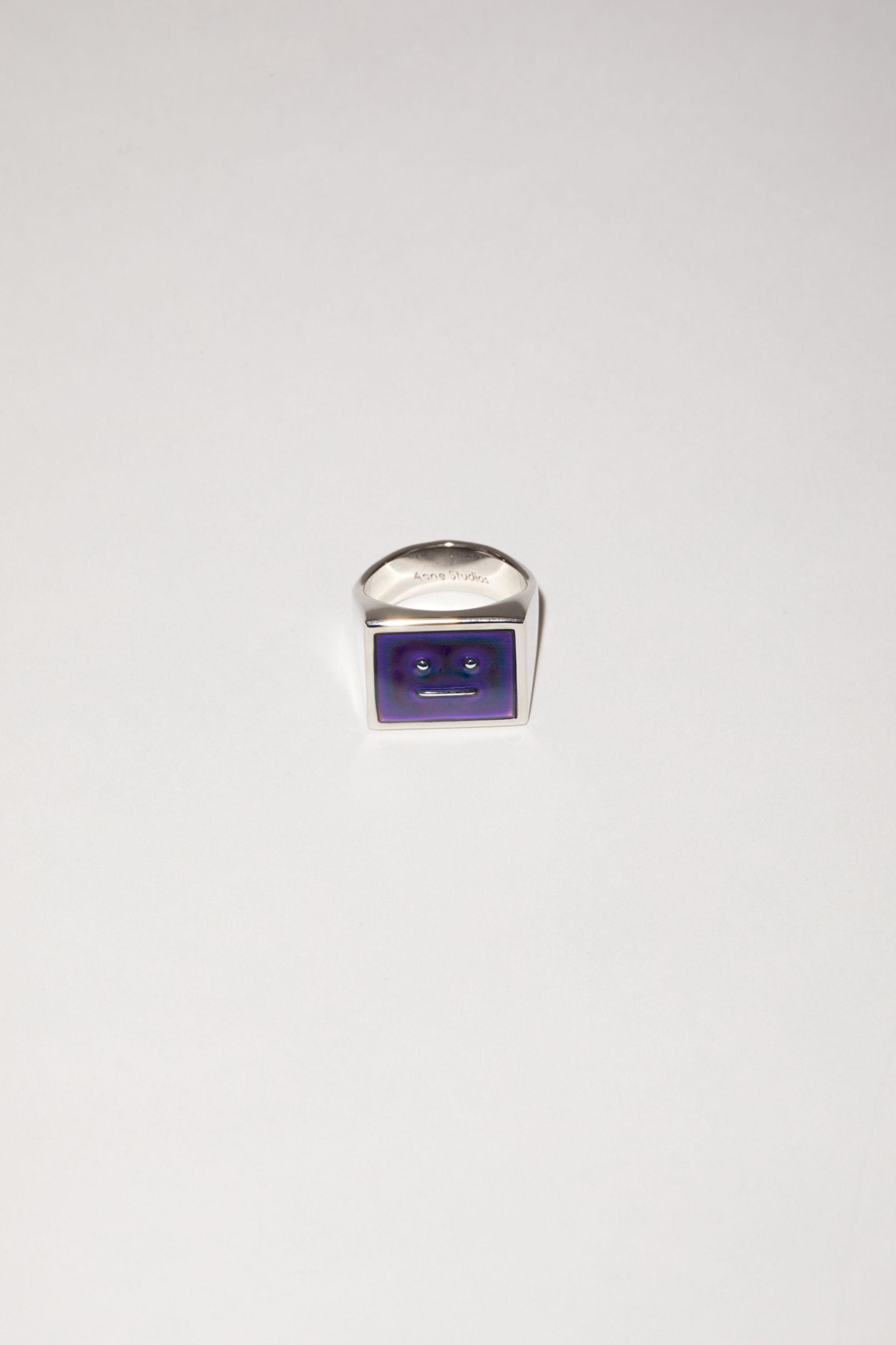 Acne Studios Face Logo Mood Ring in Blue | Lyst UK