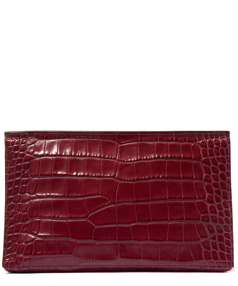 Red Croc Embossed Handbags | semashow.com