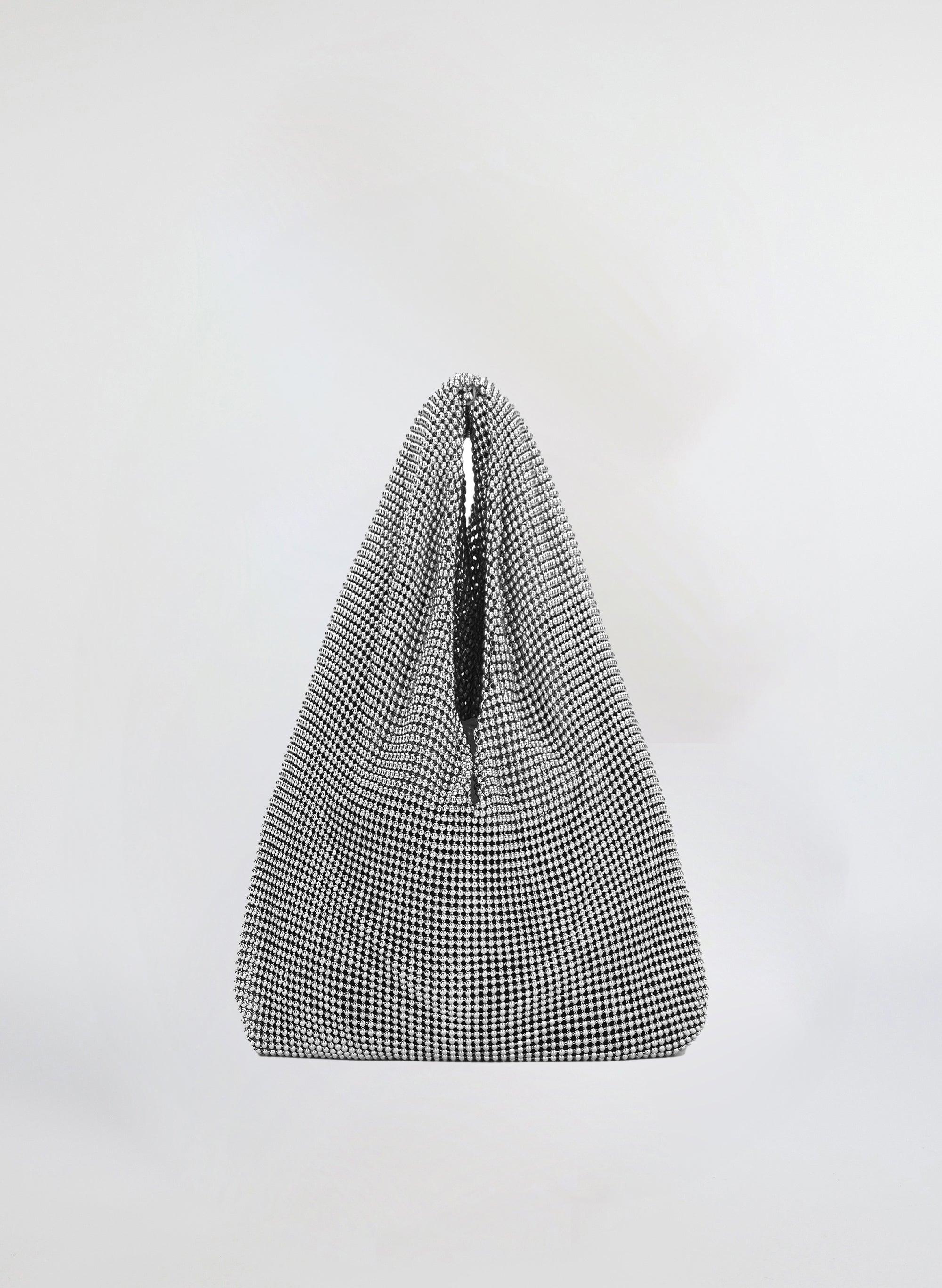 A.L.C. Paige Metal Chain Mesh Bag in Gray | Lyst