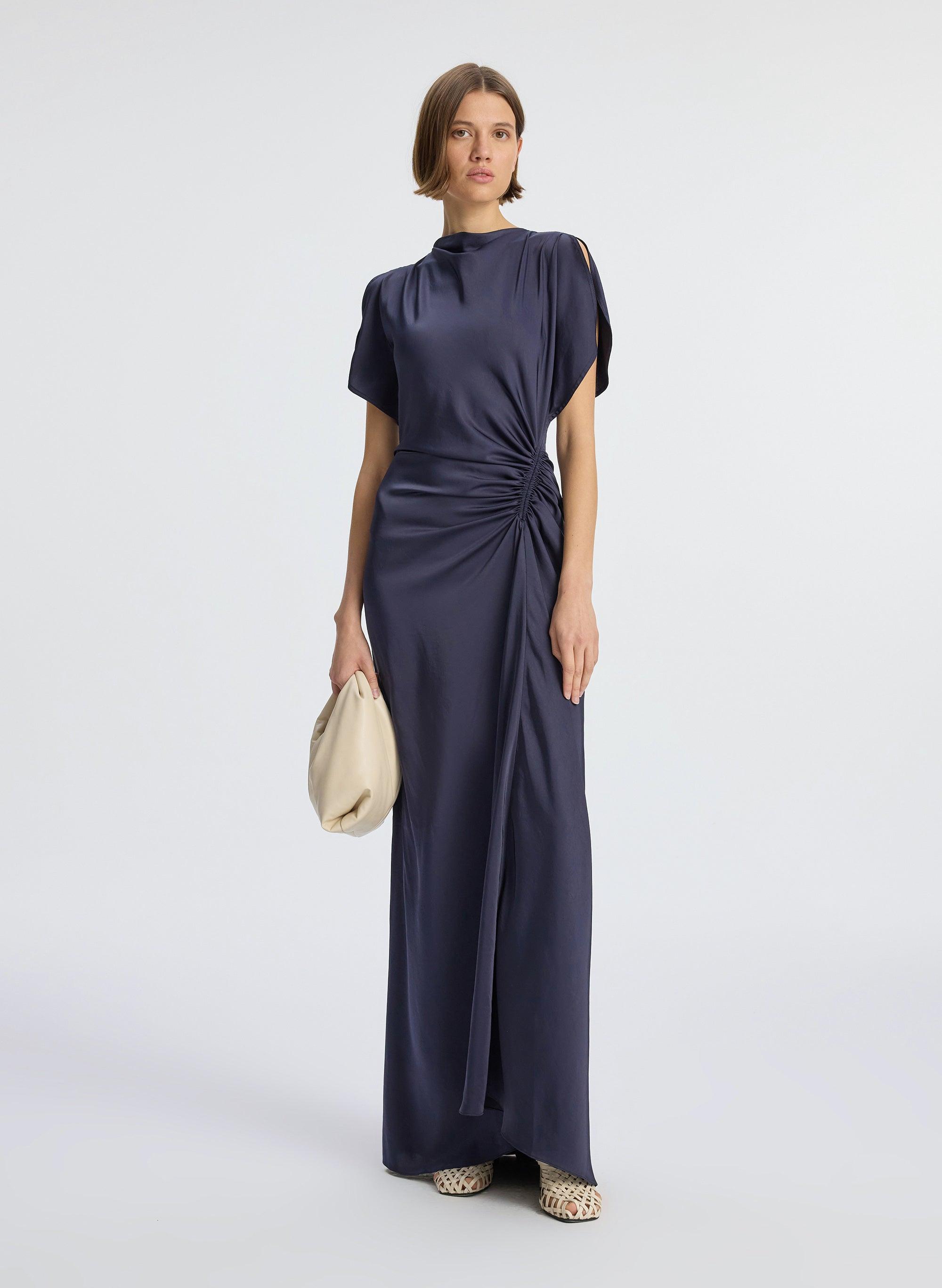 A.L.C. Nadia Satin Gown in Blue | Lyst
