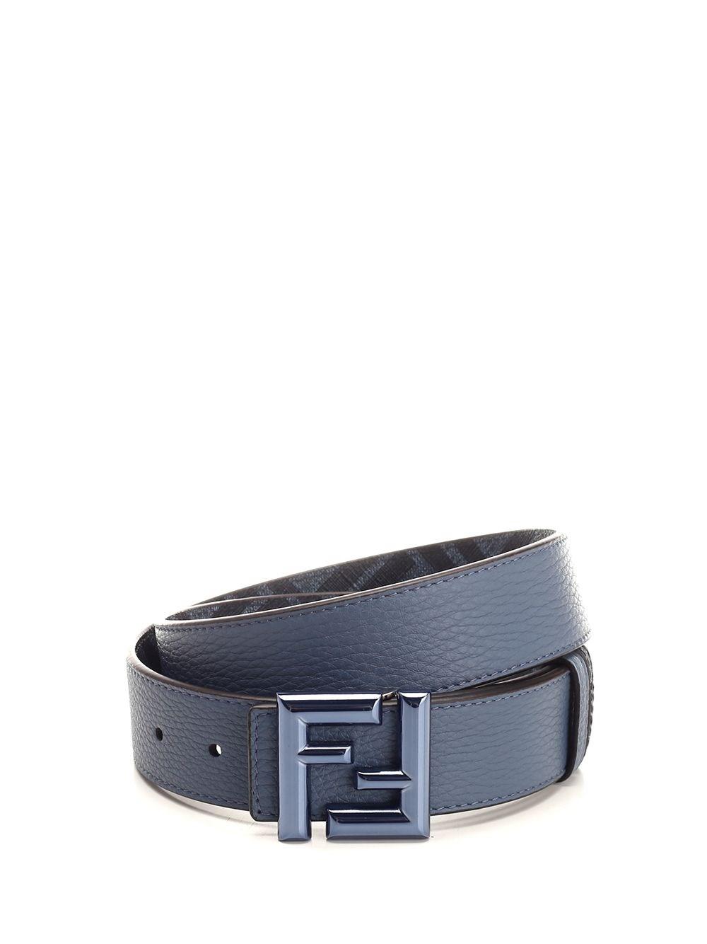 Fendi Reversible Denim Blue Belt | Lyst