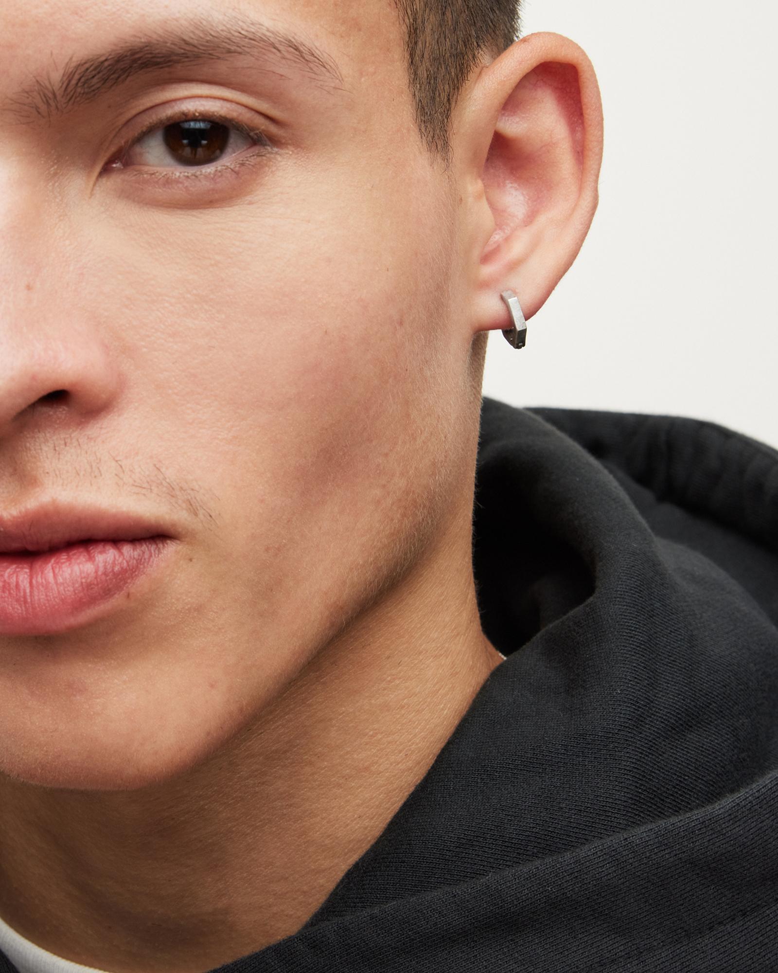 Silver Hoop Earrings For Men