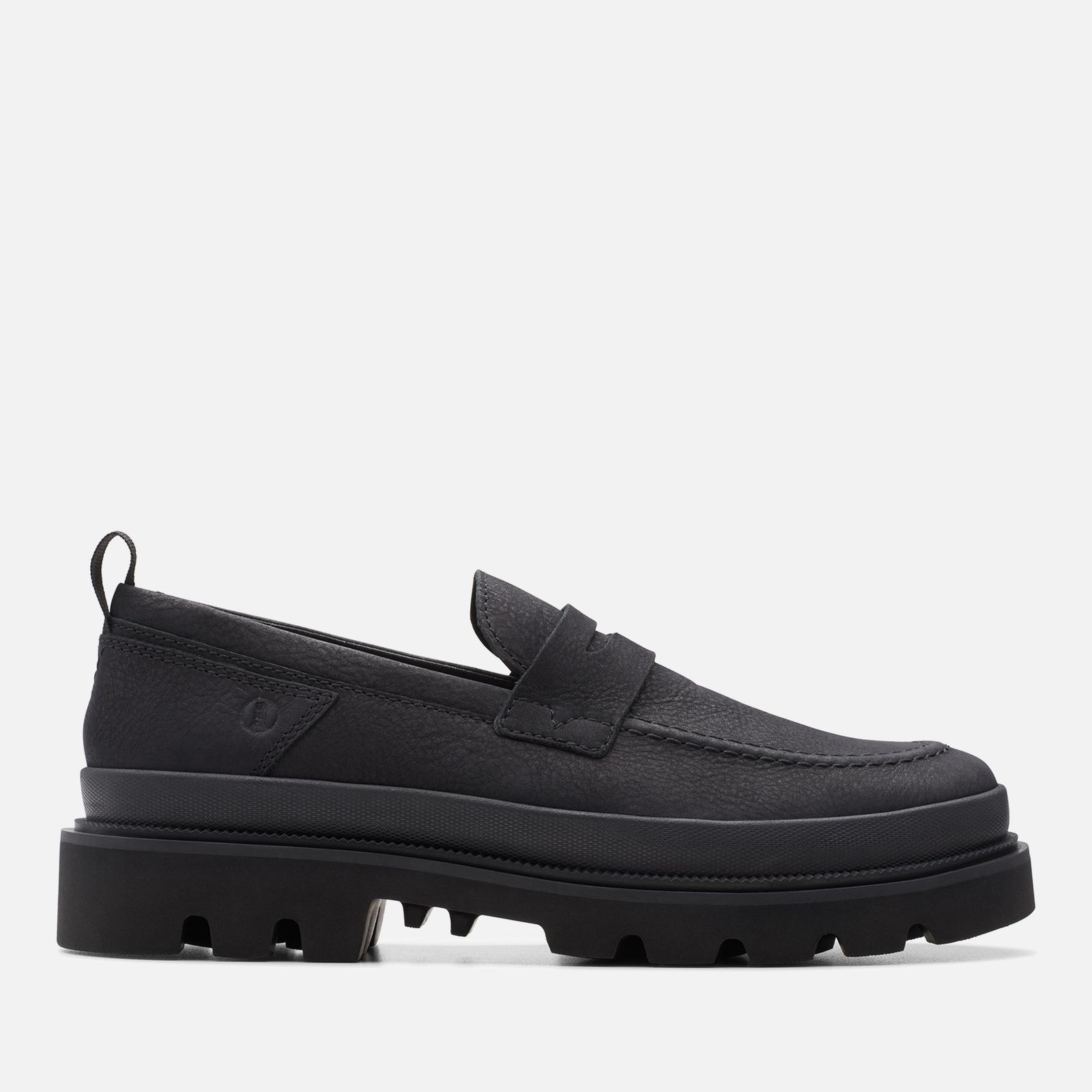 Clarks Badell Step Nubuck Loafers in Black for Men | Lyst