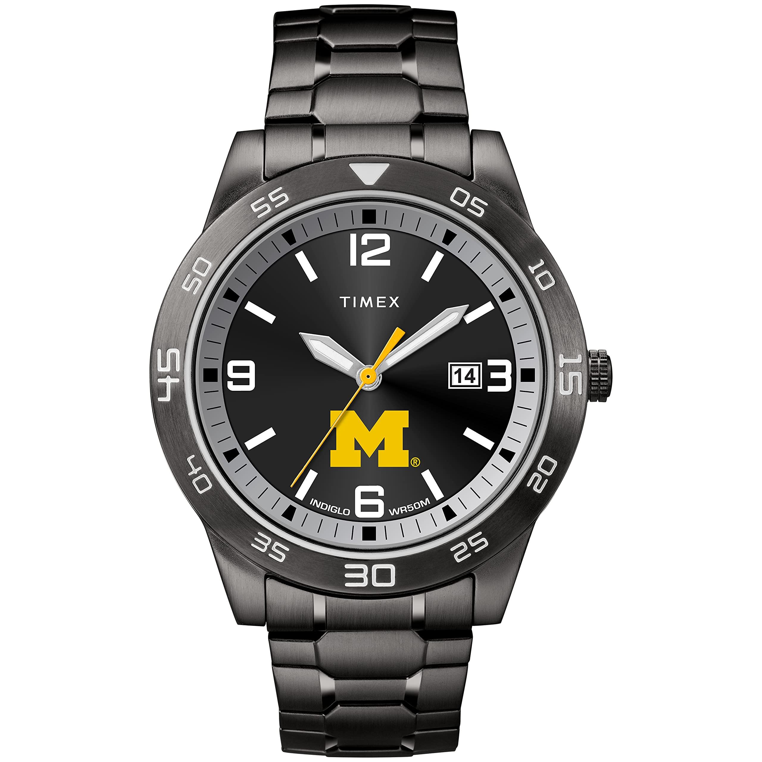 Timex Tribute Collegiate Acclaim 42mm Watch – Michigan Wolverines With ...