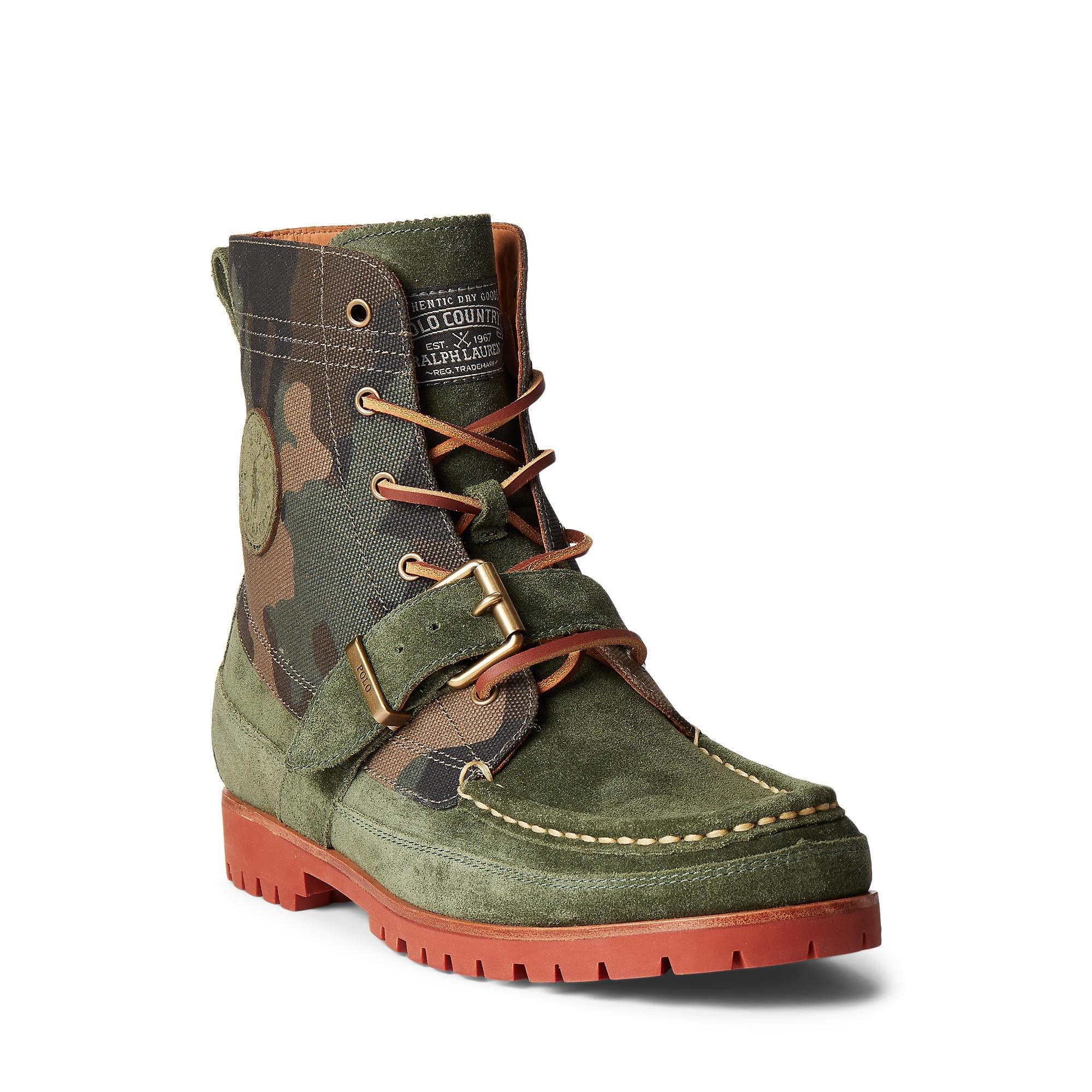 Polo Ralph Lauren Ranger Boot (Army/Camo) Shoes in Green for Men | Lyst