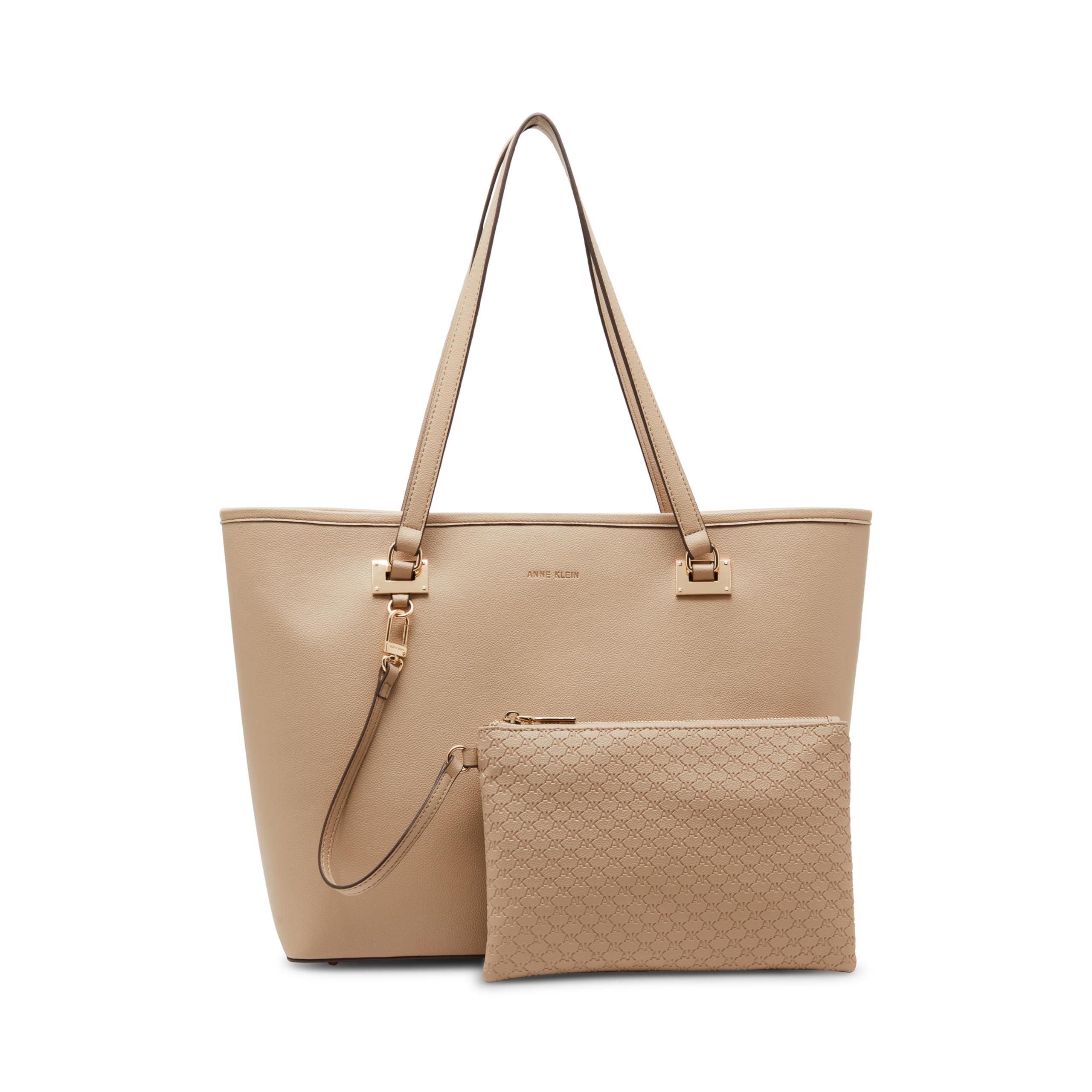 Anne Klein Work Tote With Detachable Pouch in Natural | Lyst