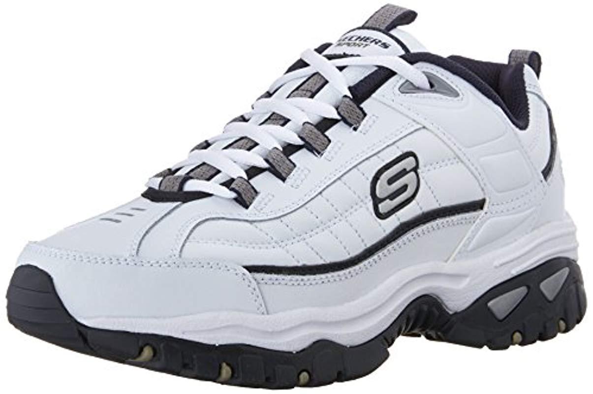 Skechers Leather S 50081 in White/Navy (White) for Men - Save 42% - Lyst