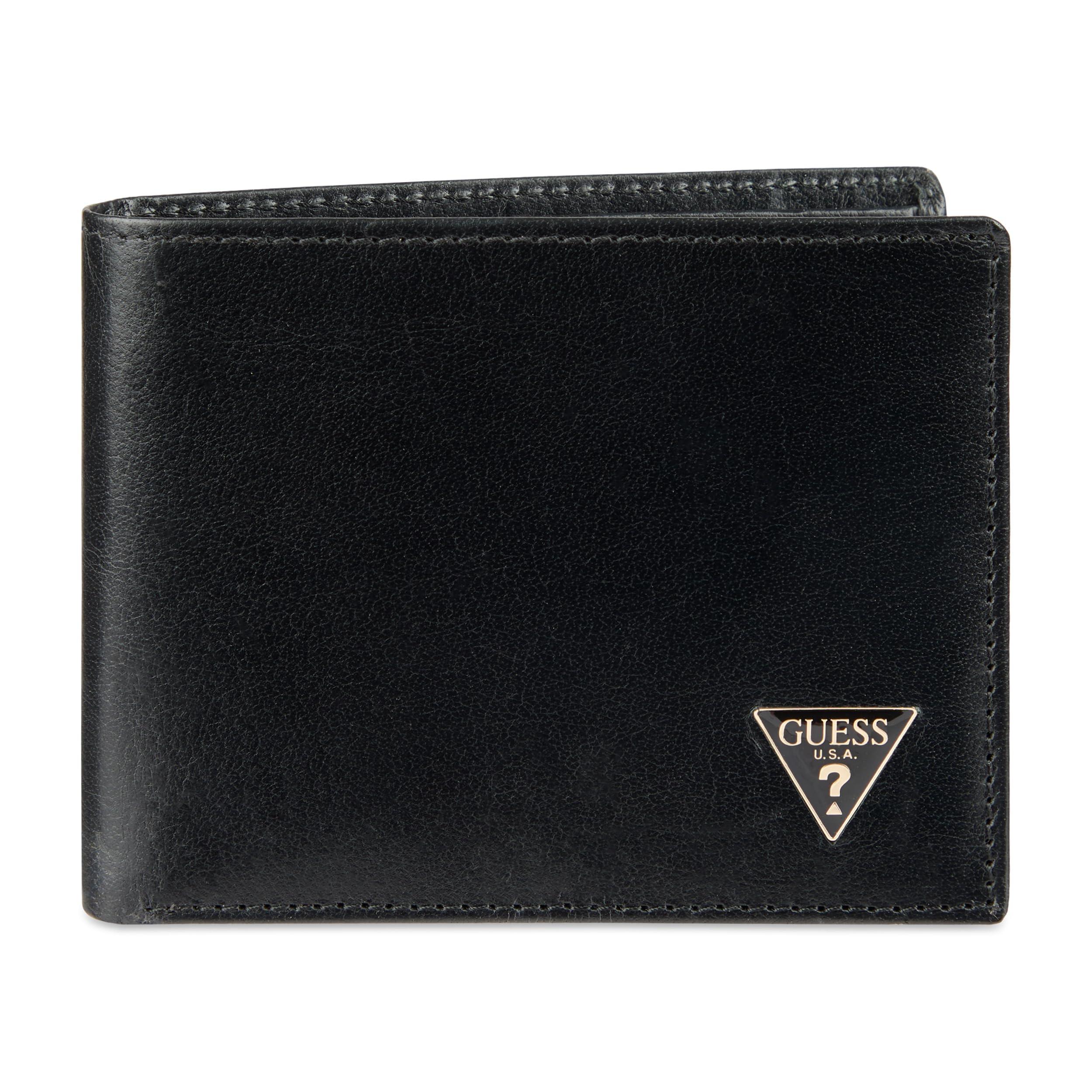 Guess Bifold Wallet With Removable Passcase in Black for Men | Lyst