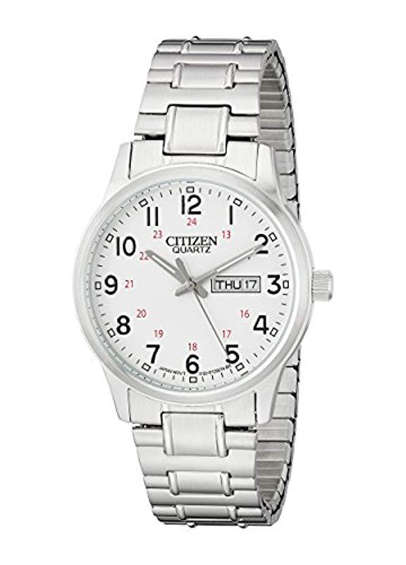 Citizen Stainless Steel Rectangular Watch for Men | Lyst