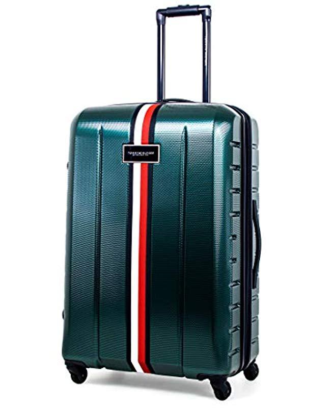 Tommy Hilfiger 25" Hardside Spinner Luggage in Green | Lyst