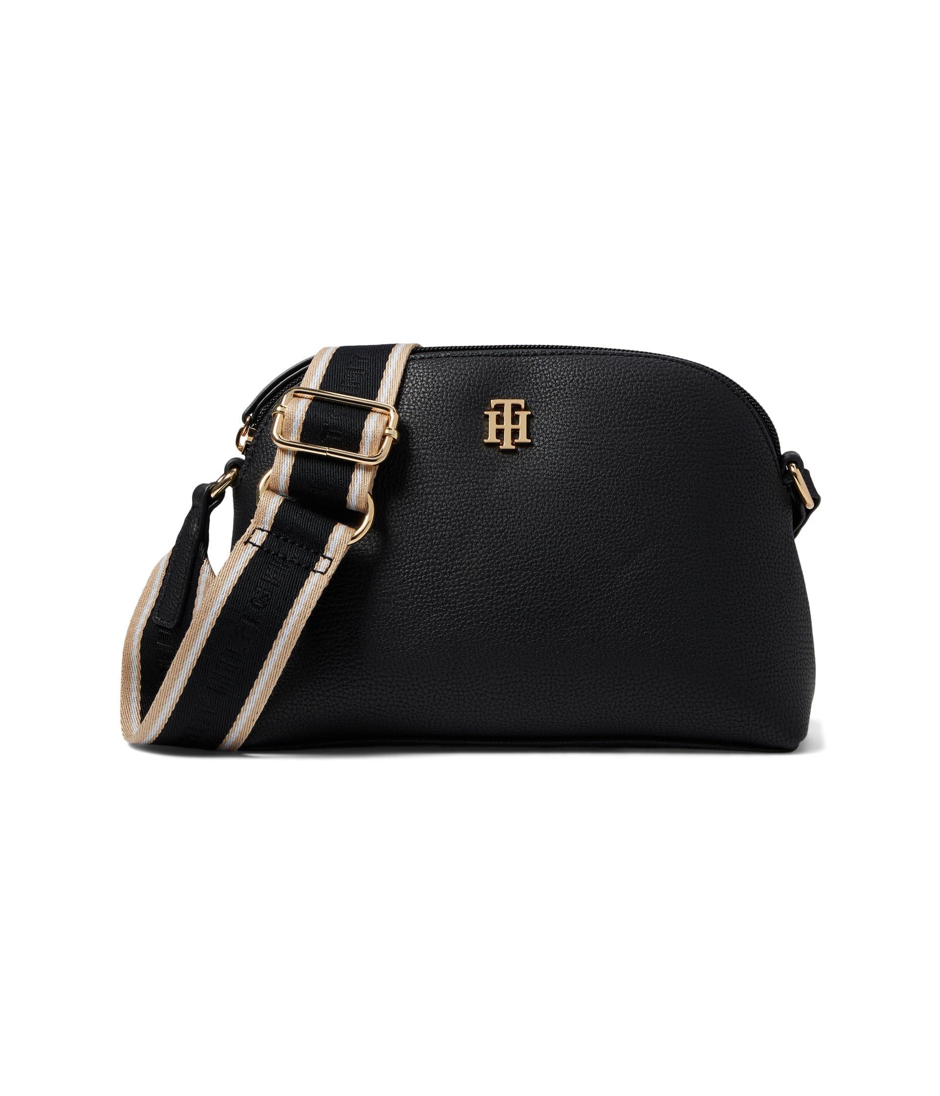 Tommy Hilfiger Kiara Ii Dome Crossbody in Black | Lyst