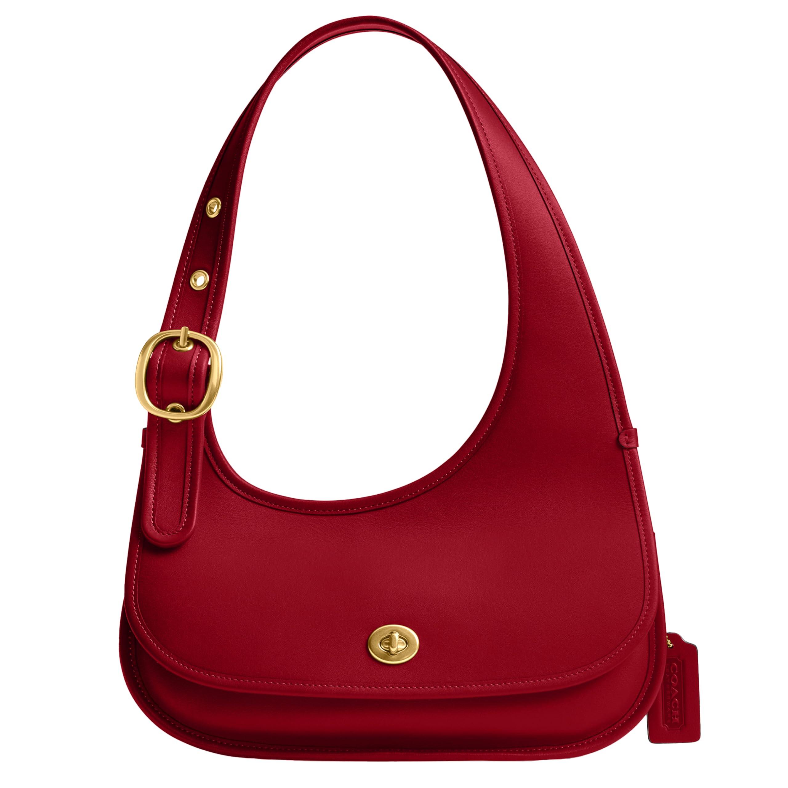 COACH Cashin Carry Crescent Bag in Red | Lyst