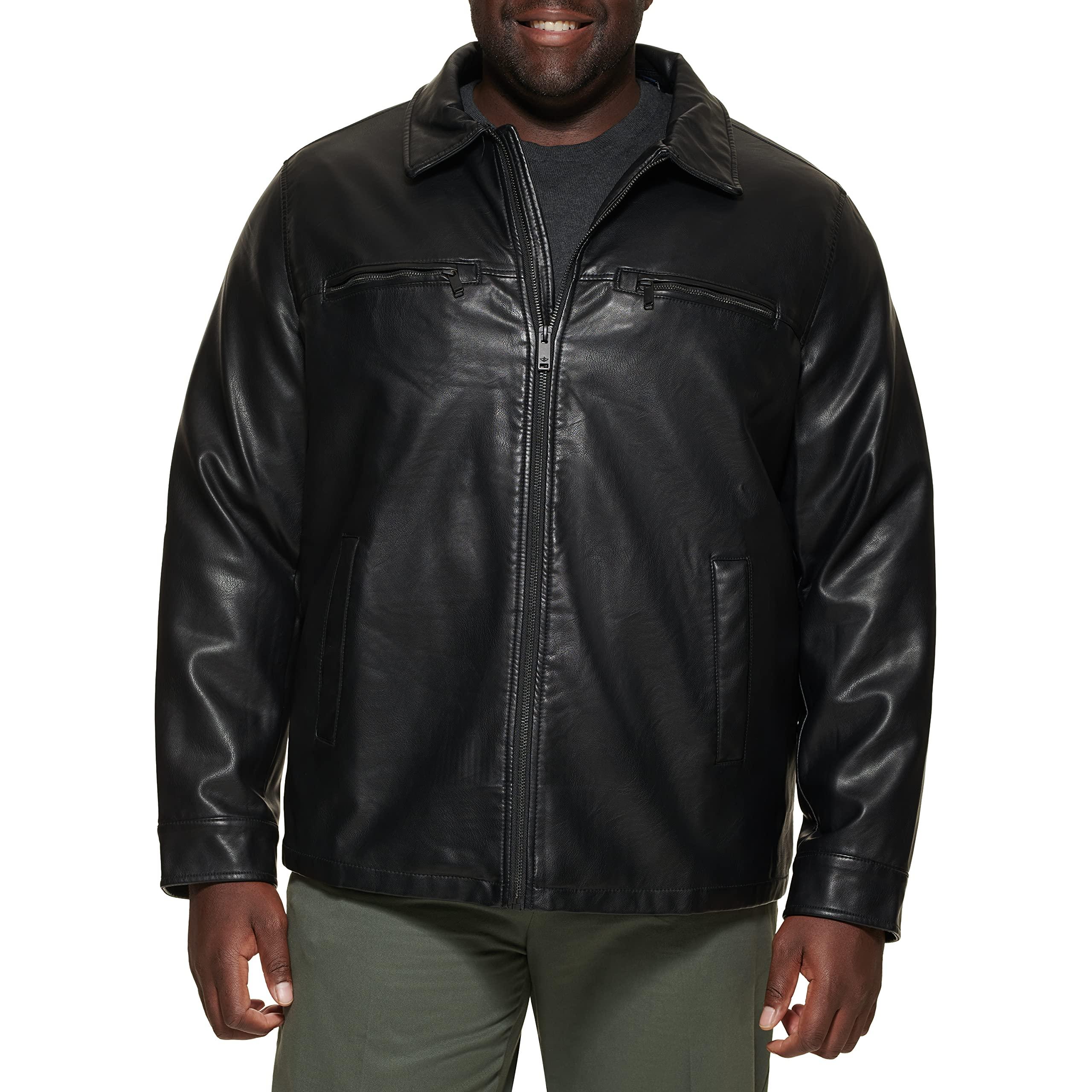 Dockers Big And Tall James Faux Leather Jacket In Black For Men Lyst