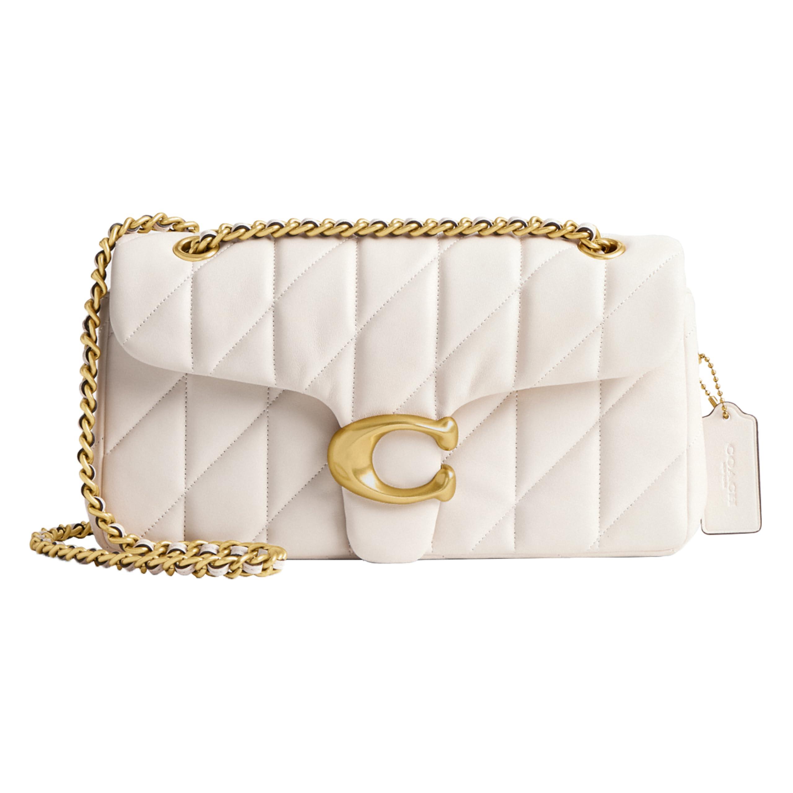 COACH Quilted Tabby Shoulder Bag 26 With Chain in Natural | Lyst