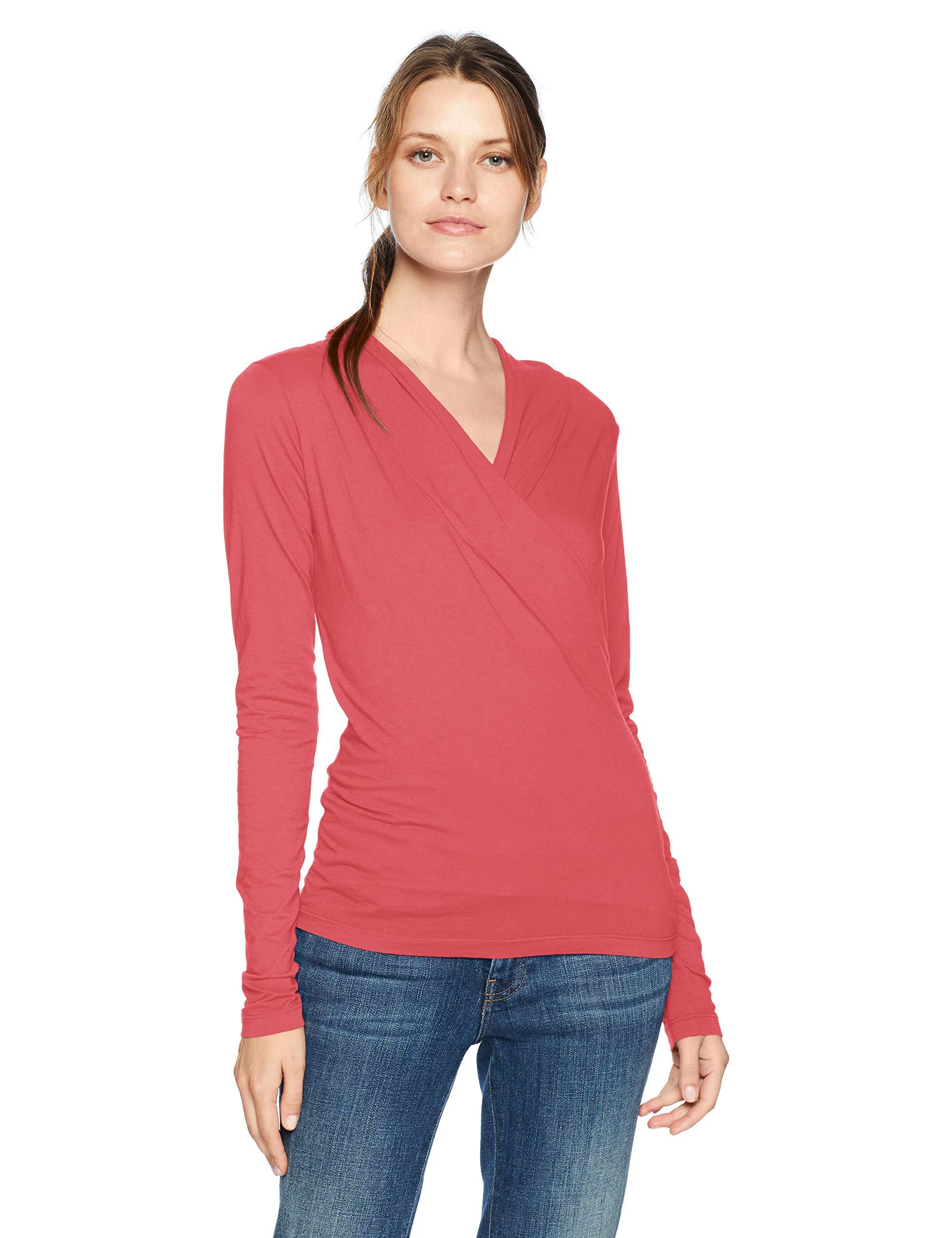 Velvet By Graham Spencer Meri Gauzy Whisper Top In Red