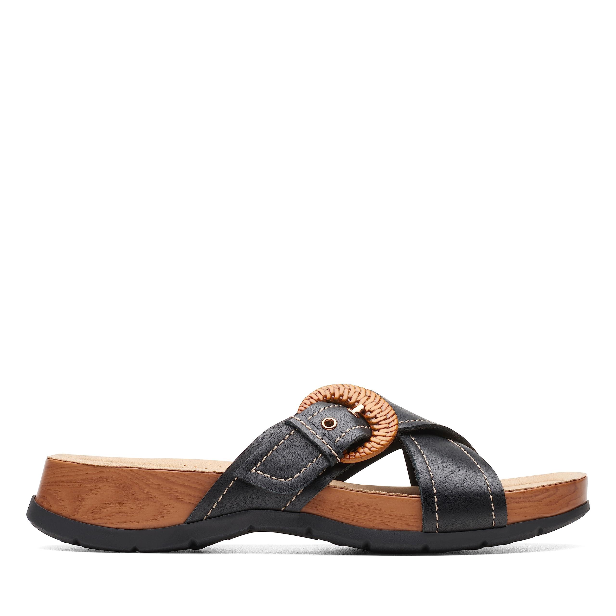 Clarks Reileigh Bay Slide Sandal in Blue | Lyst