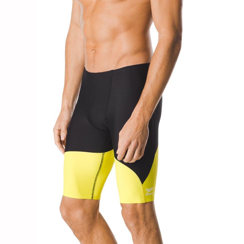 Speedo Swimsuit Jammer Endurance+ Splice Team Colors,black/yellow Spark ...