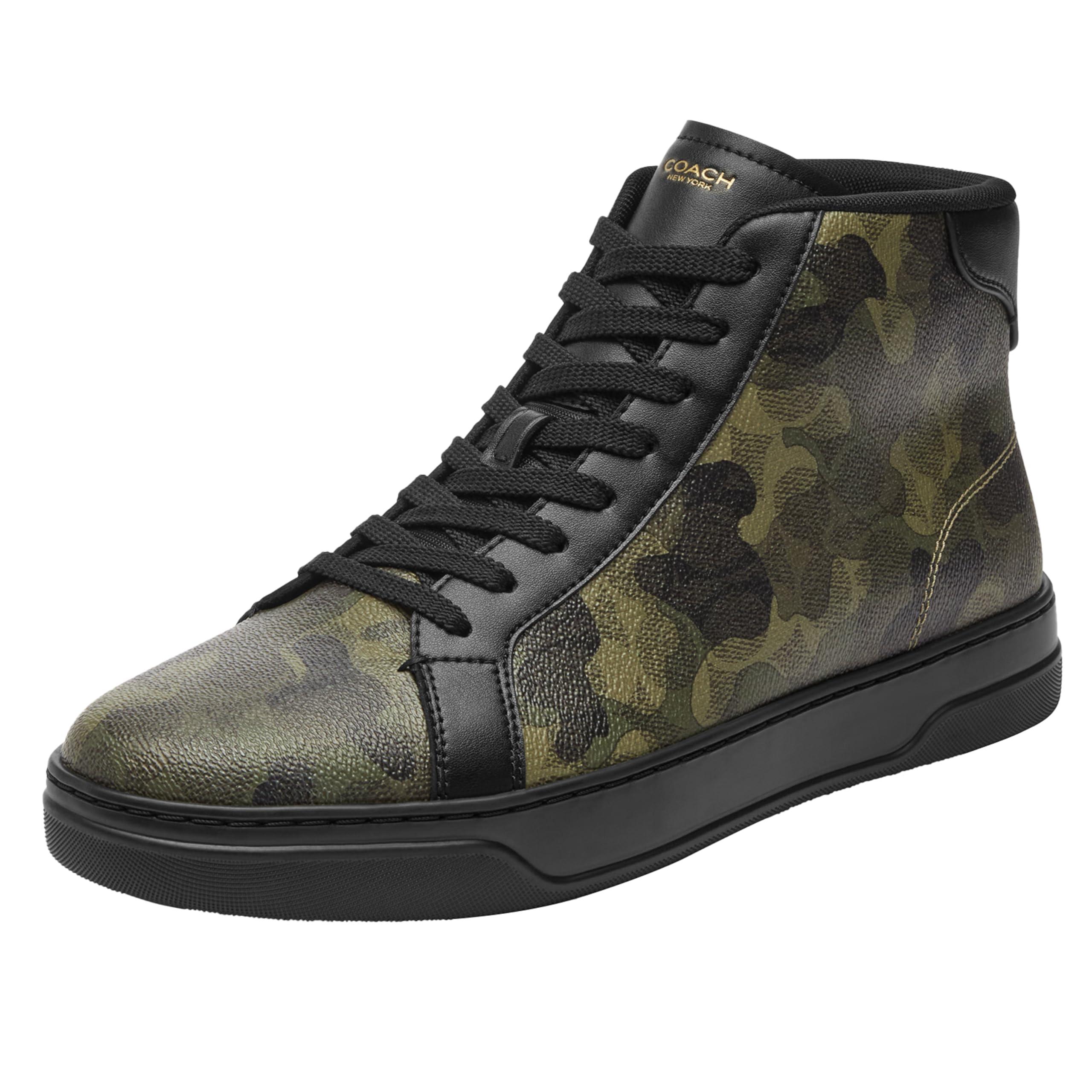 COACH Line High Top Sneaker in Black for Men | Lyst