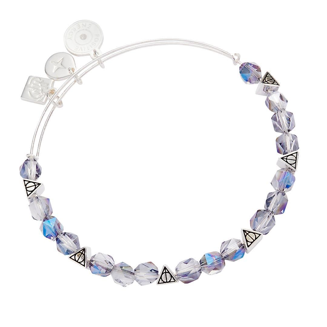 ALEX AND ANI Harry Potter Deathly Hallows Beaded Bangle in Metallic | Lyst
