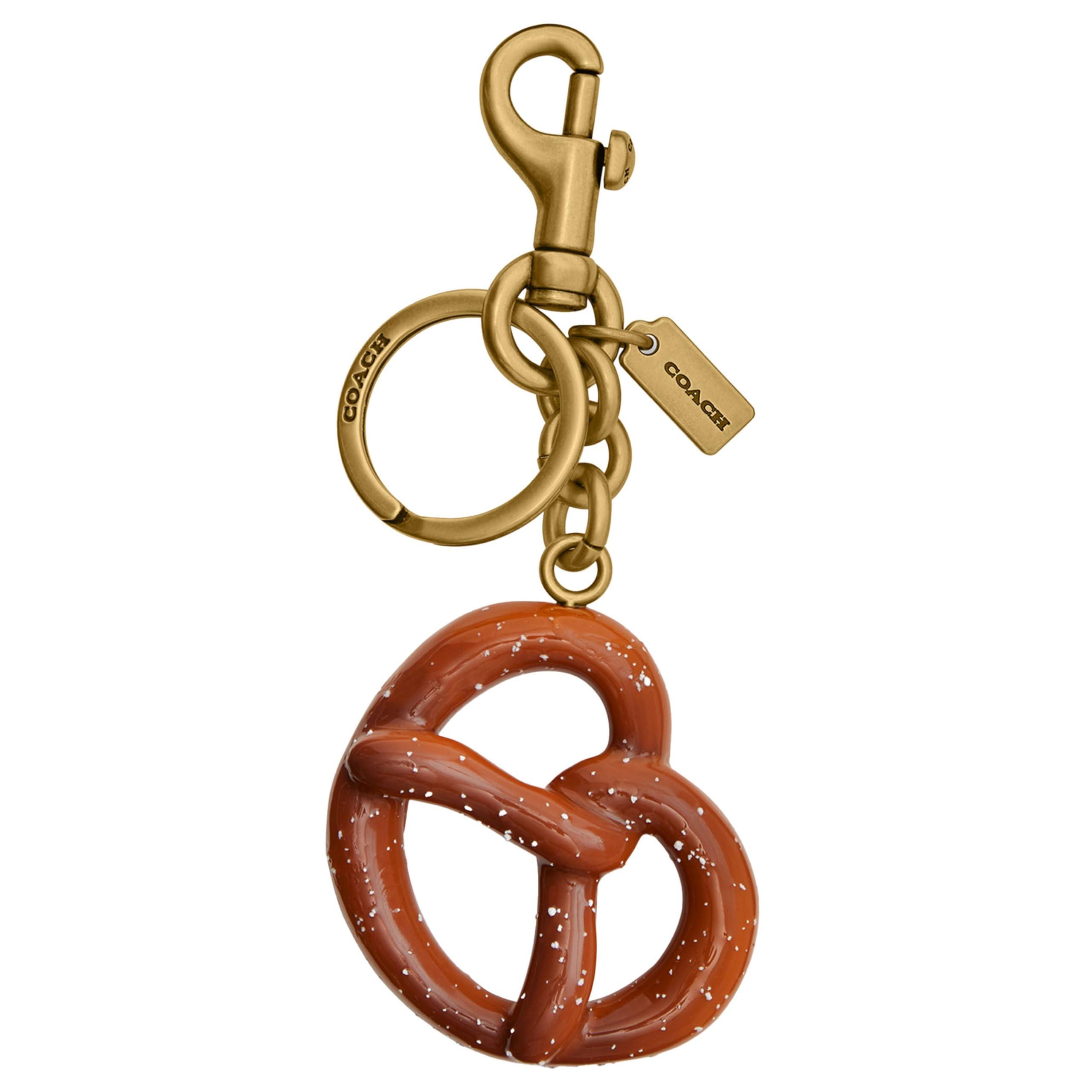 COACH Small Pretzel Bag Charm in Metallic | Lyst