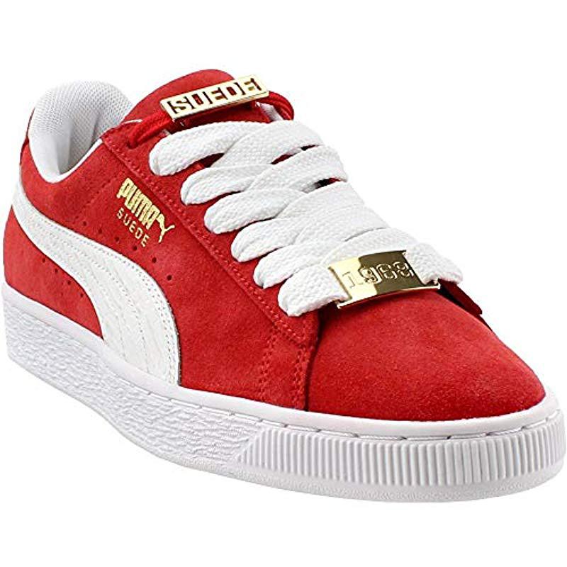 PUMA Suede Classic Sneaker in Red for Men - Lyst