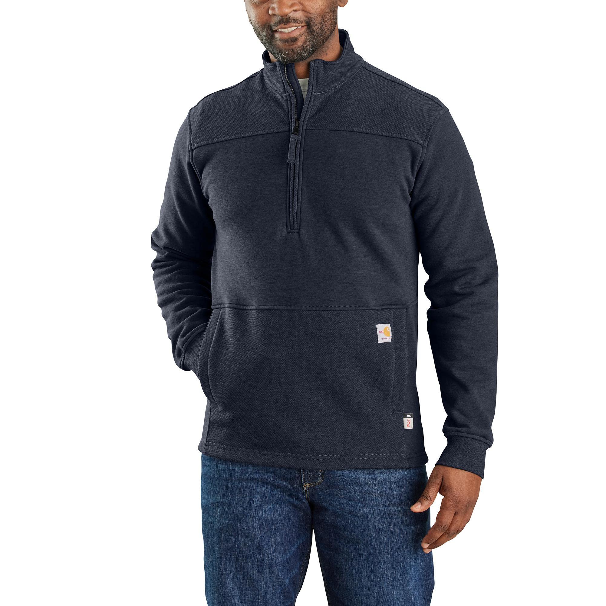 Carhartt Flame Resistant Rain Defender Relaxed Fit Mock Neck Fleece ...