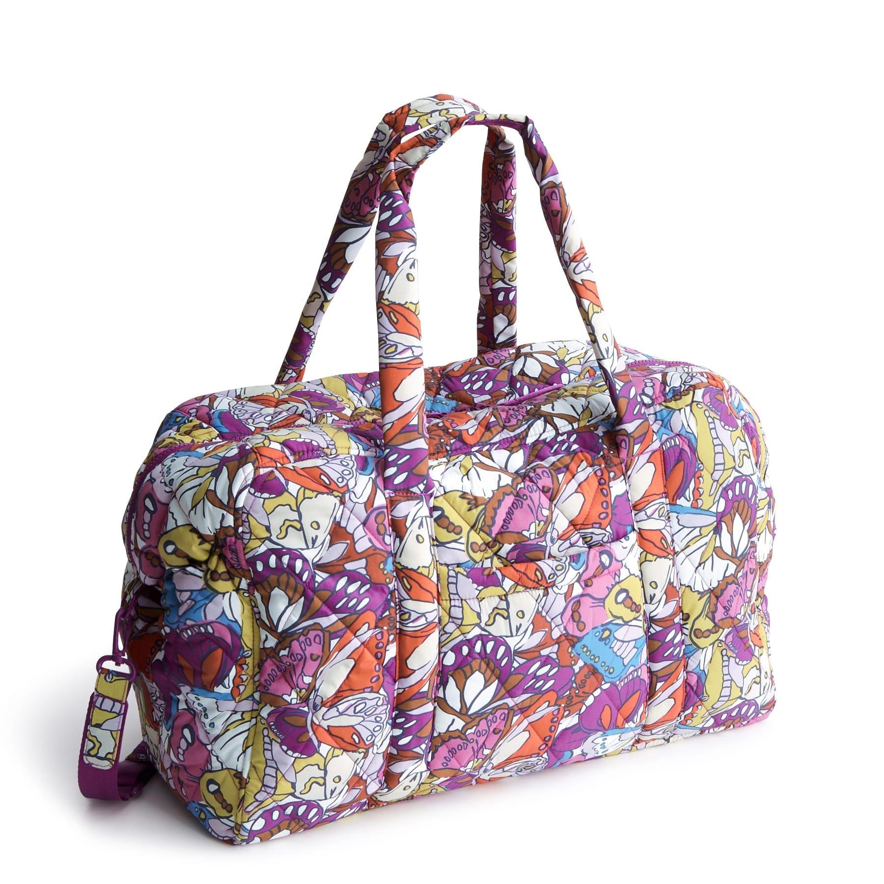Vera Bradley Nylon Large Miramar Weekender in Purple | Lyst