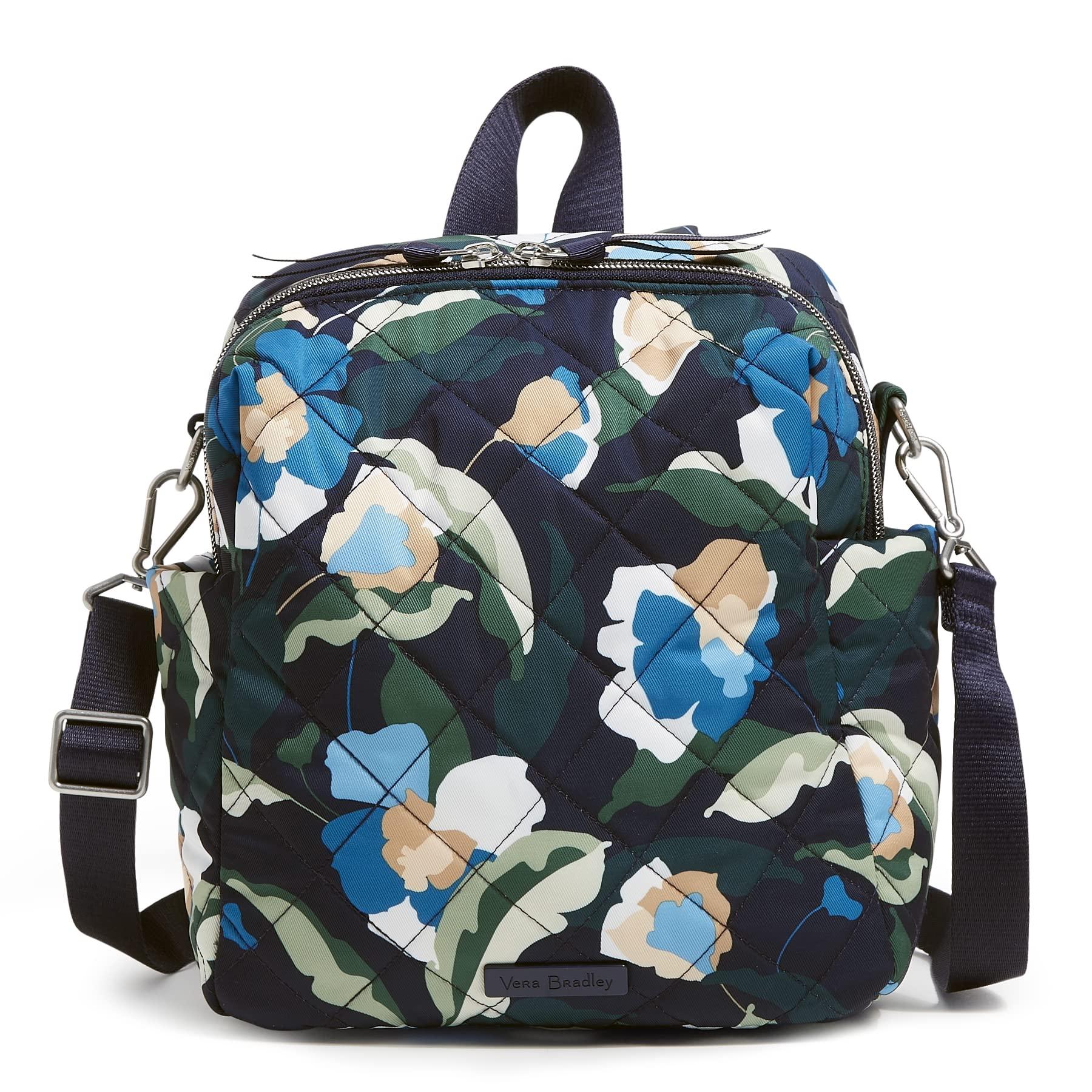 Vera Bradley Performance Twill Convertible Small Backpack in Blue | Lyst
