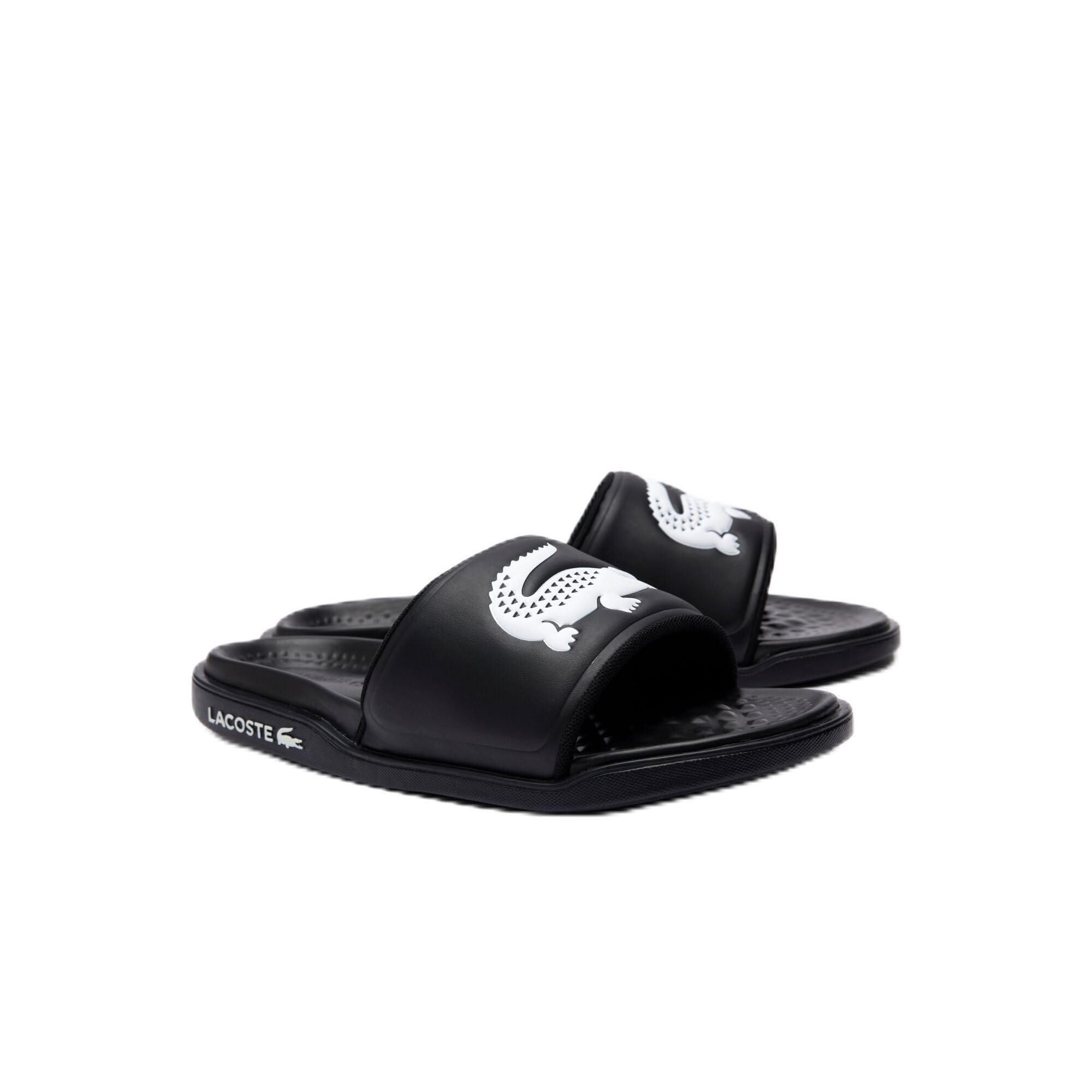 Lacoste S Serve Slide Dual Sandal in Black for Men | Lyst