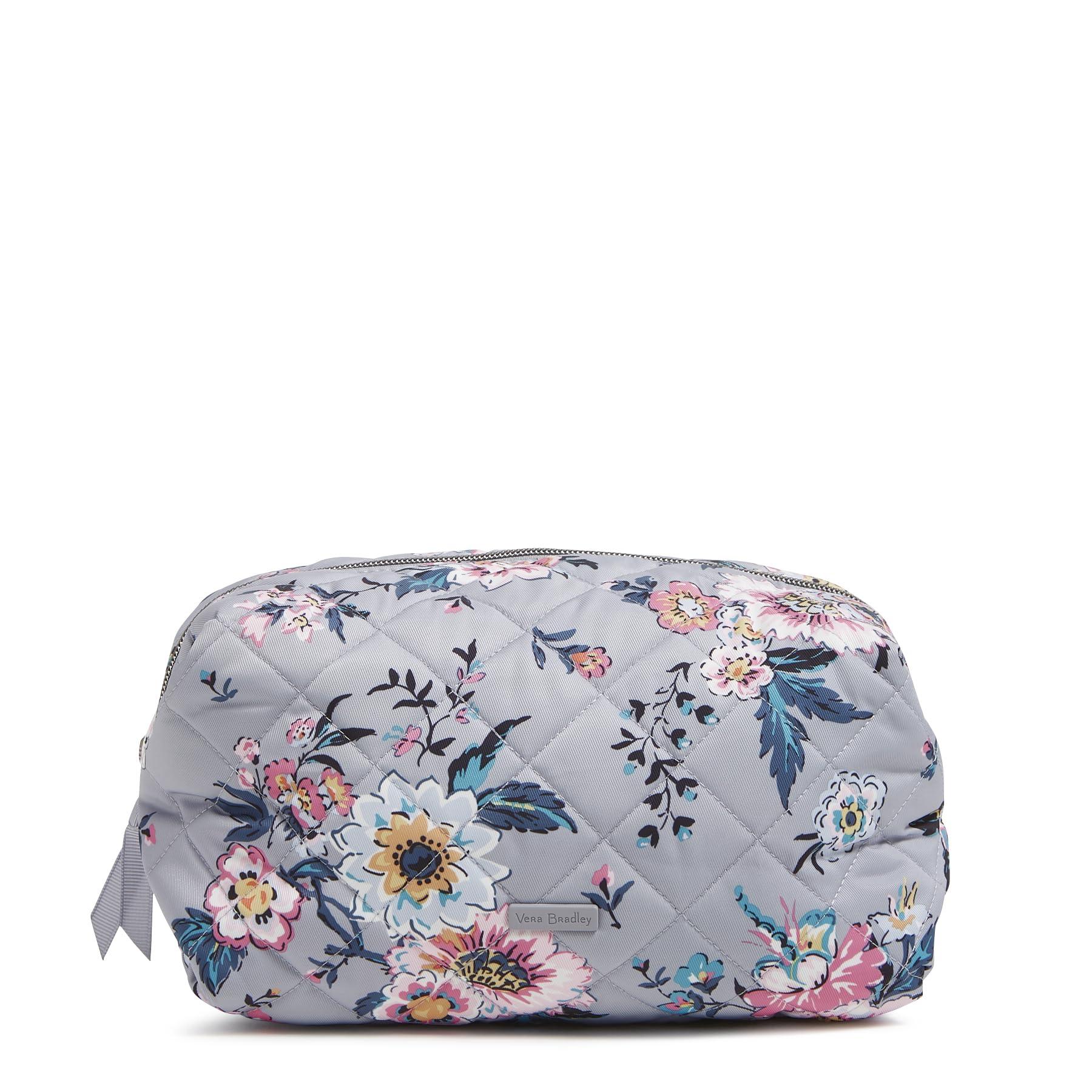 Vera Bradley Performance Twill Large Cosmetic Makeup Organizer Bag in ...