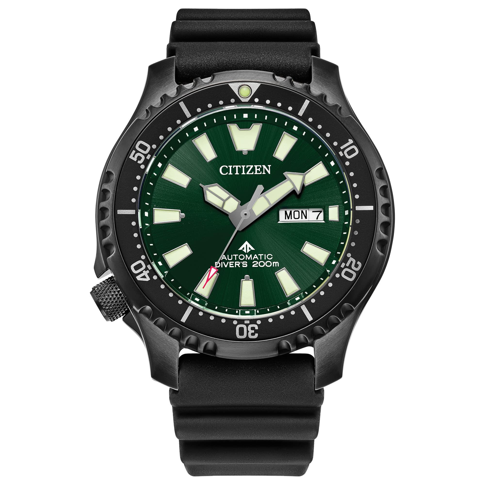 Citizen Automatic Promaster Dive Watch In Black Stainless With Black ...